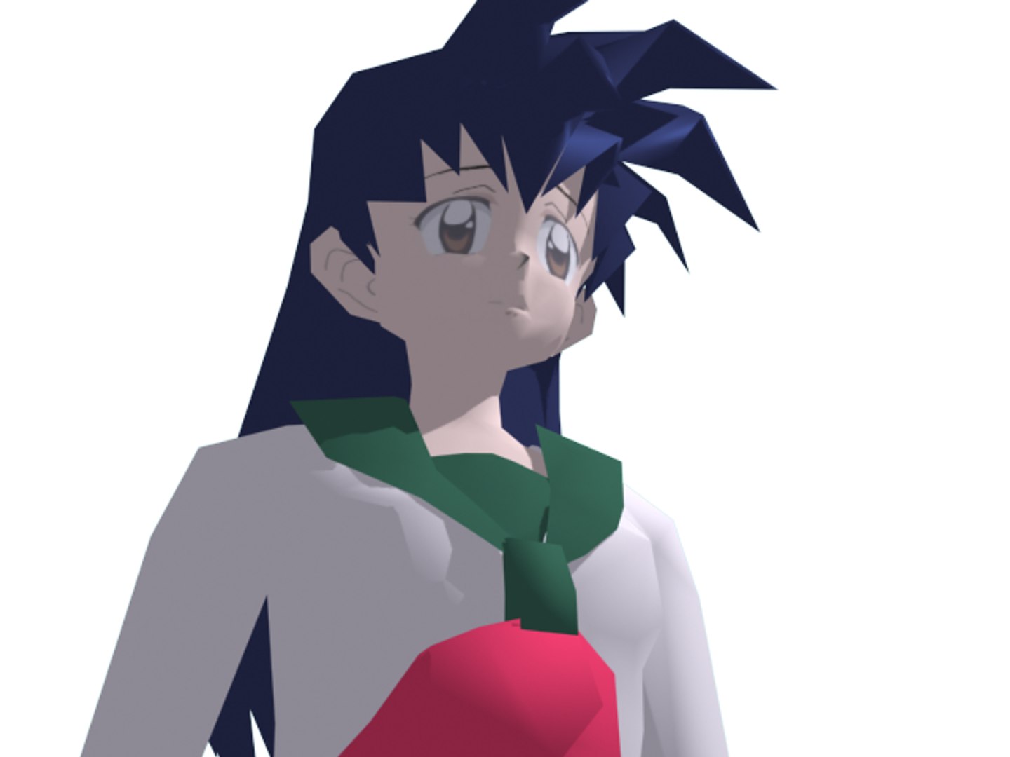 3d Model Kagome Anime Inuyasha