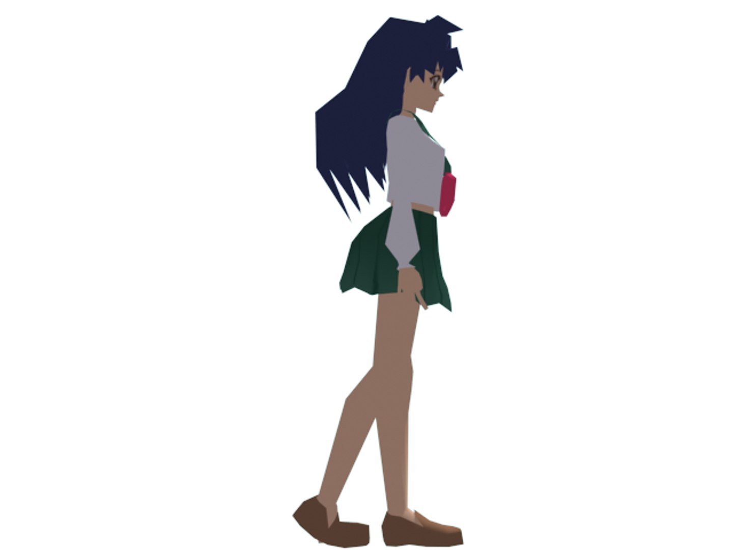 3d Model Kagome Anime Inuyasha