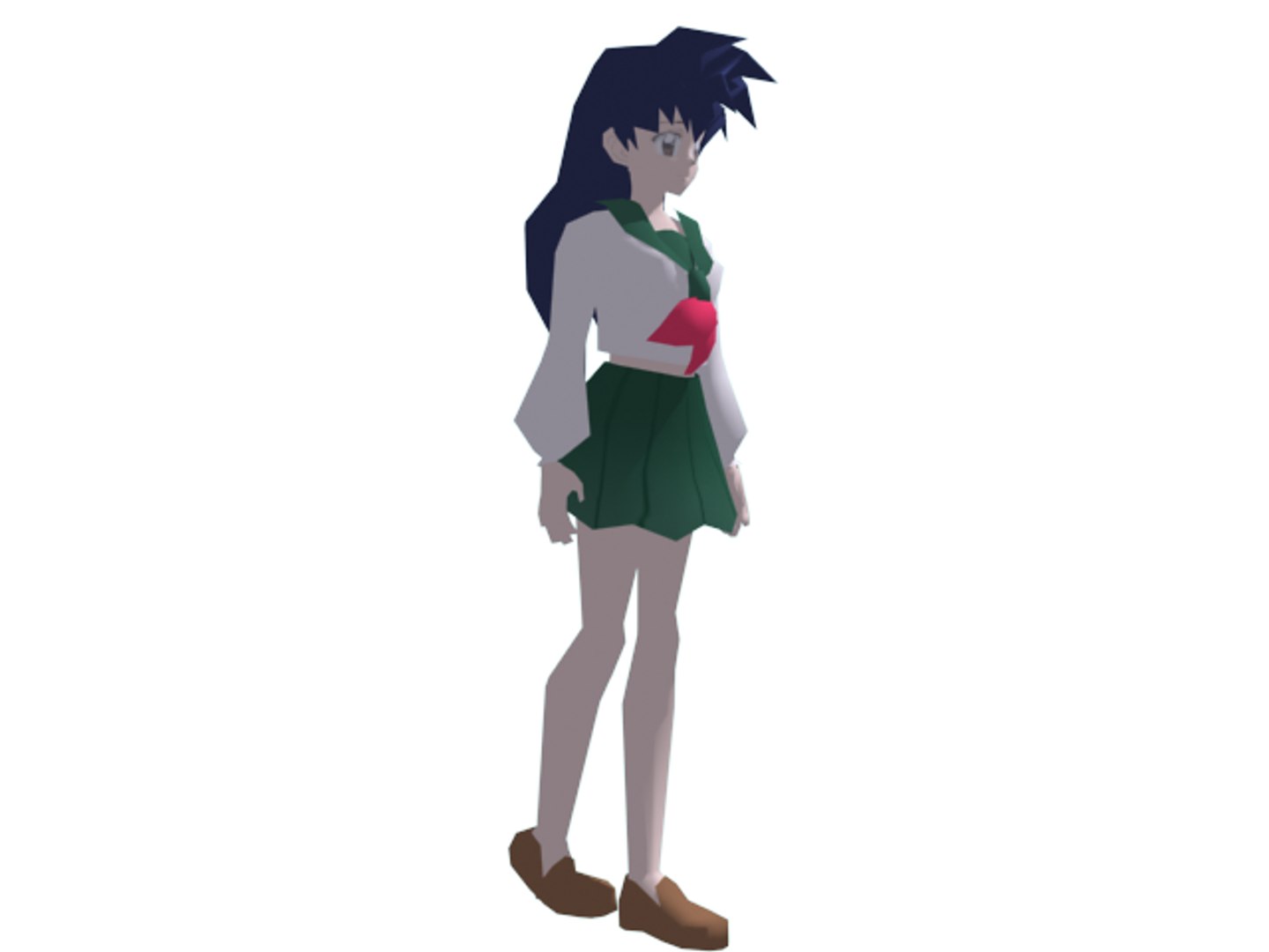 3d Model Kagome Anime Inuyasha