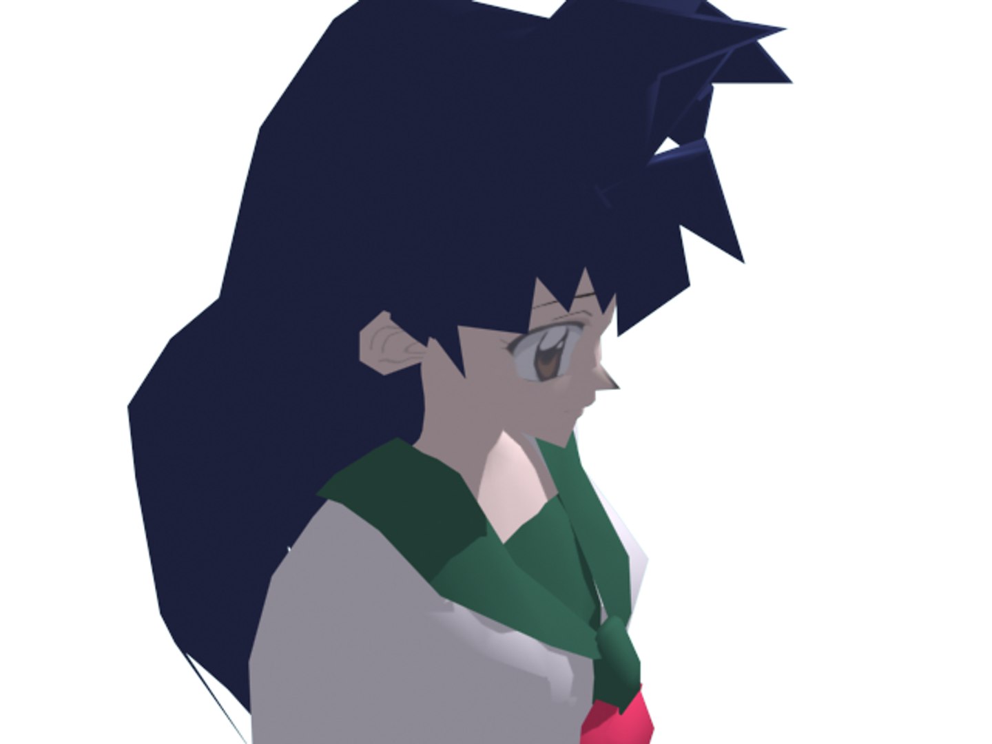 3d Model Kagome Anime Inuyasha