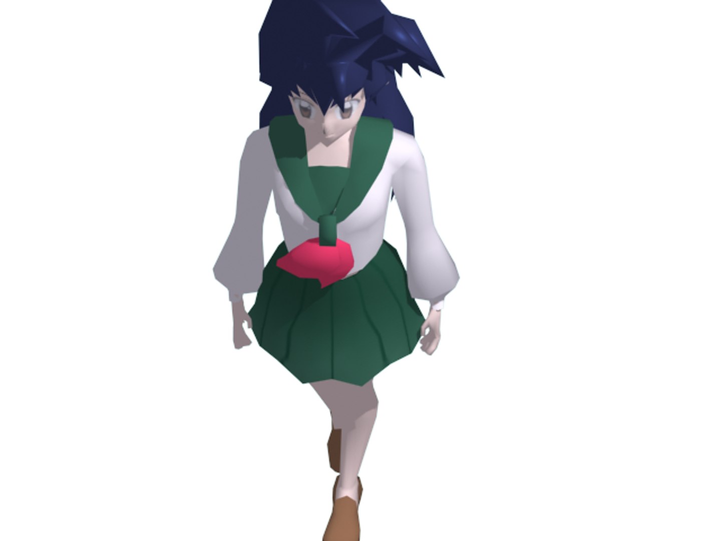 3d model kagome anime inuyasha