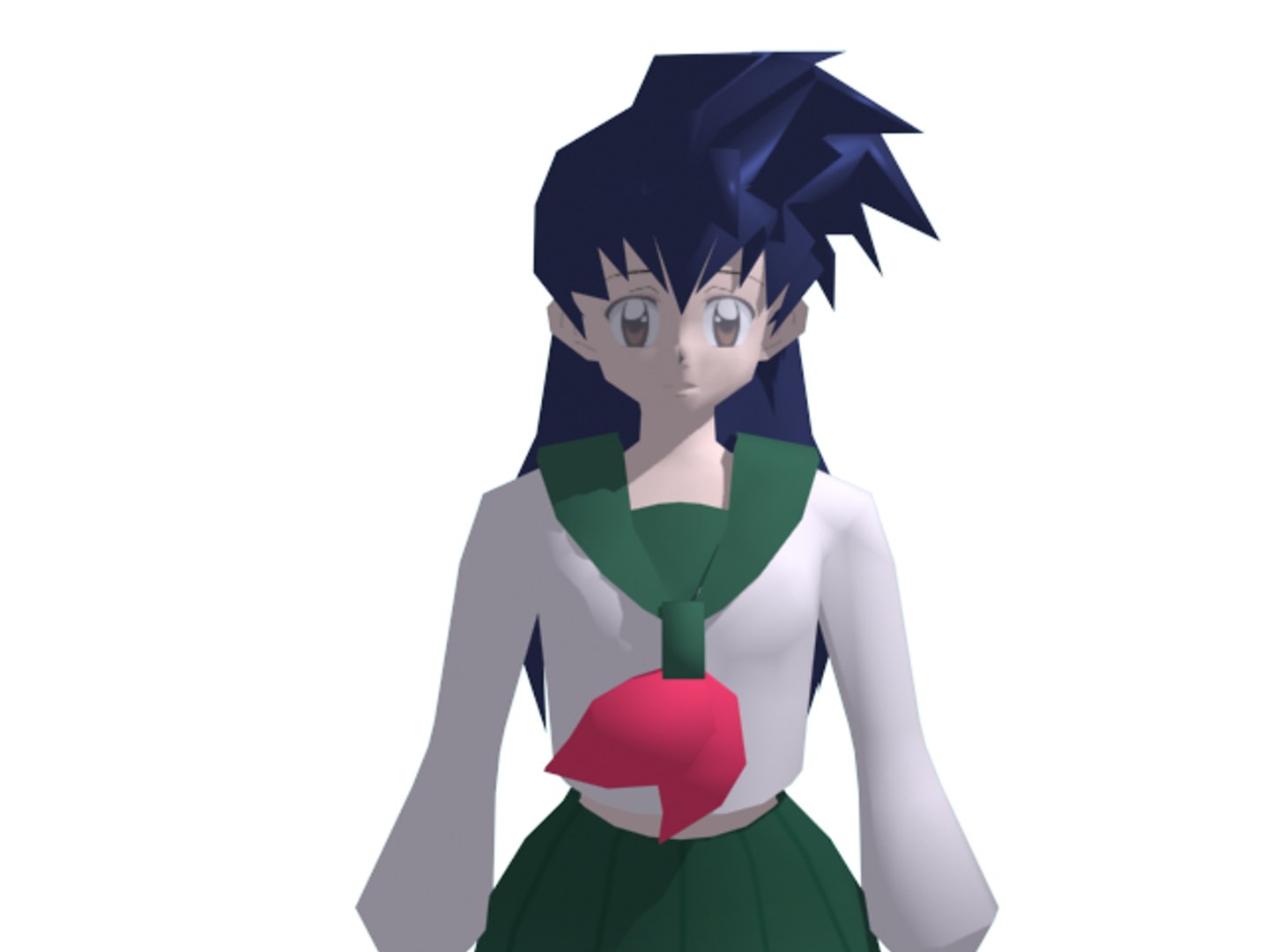 3d Model Kagome Anime Inuyasha