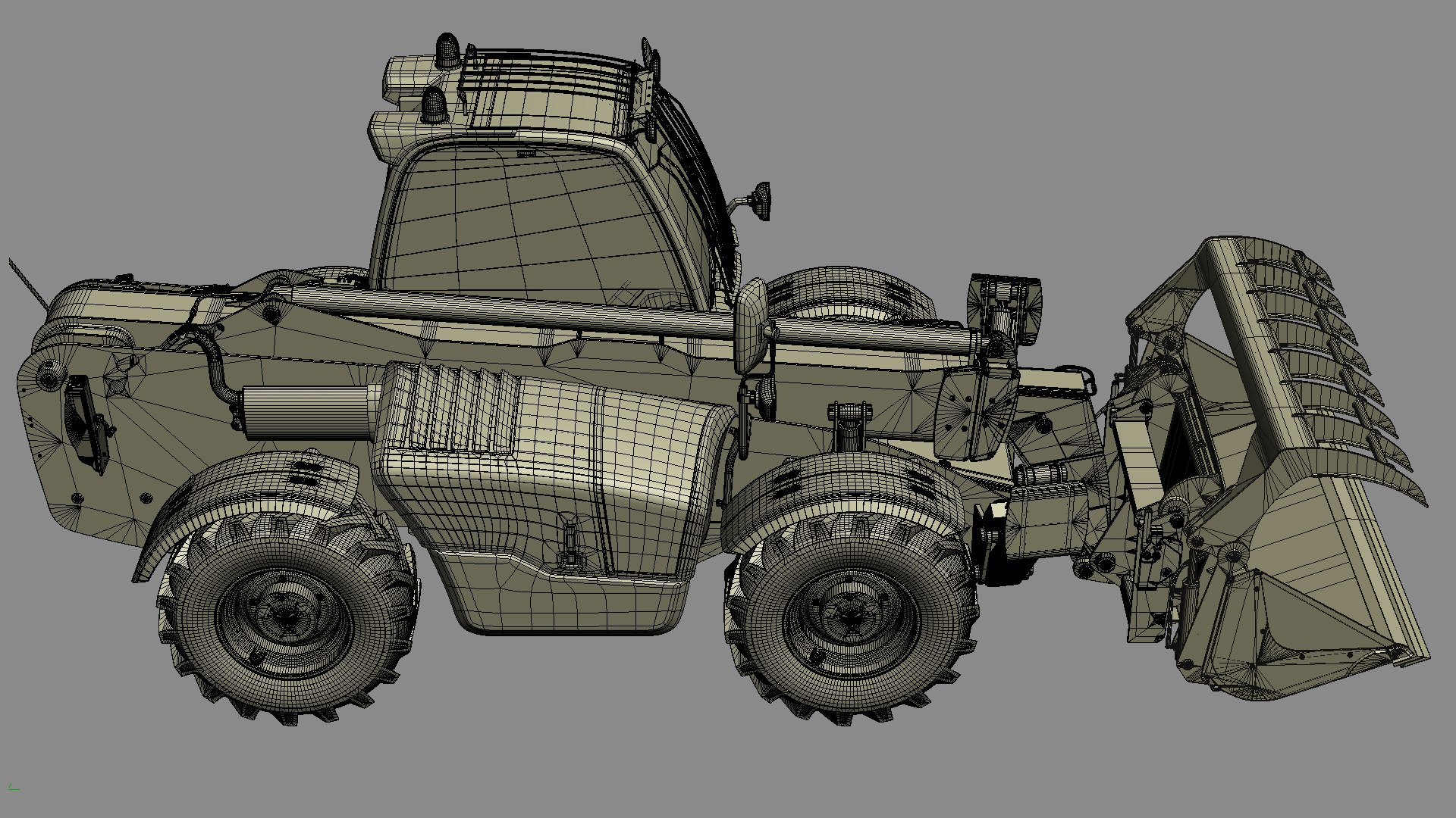 3D Telehandler JCB 535-125 Loader Grapple - TurboSquid 2039124