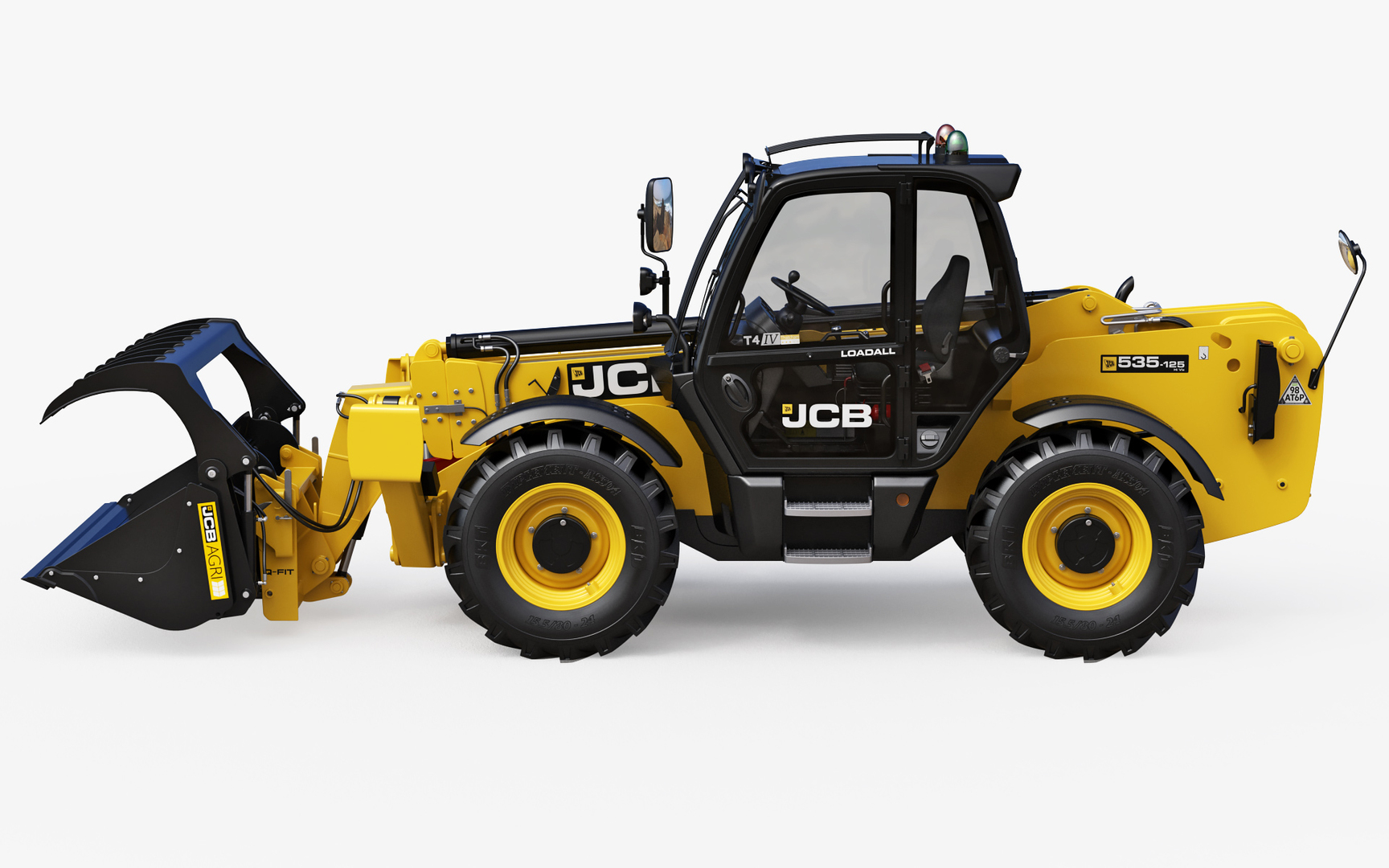 3D Telehandler JCB 535-125 Loader Grapple - TurboSquid 2039124