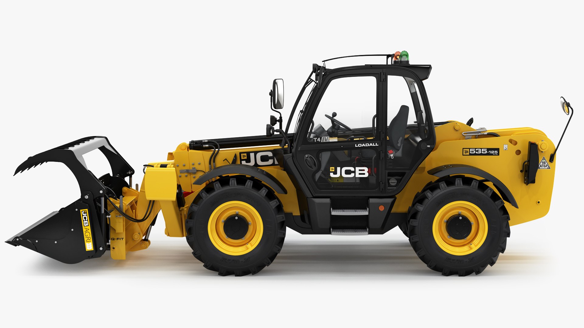 3D Telehandler JCB 535-125 Loader Grapple - TurboSquid 2039124