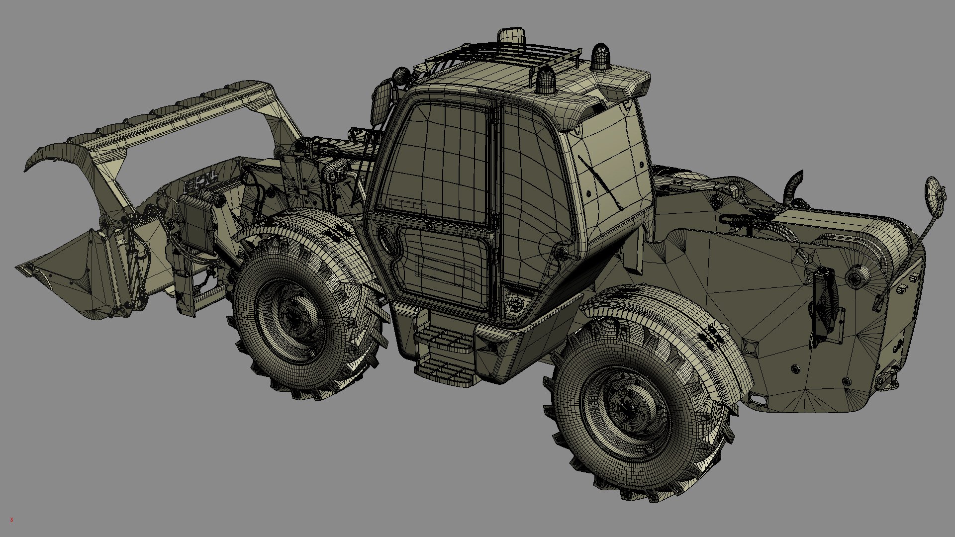 3D Telehandler JCB 535-125 Loader Grapple - TurboSquid 2039124