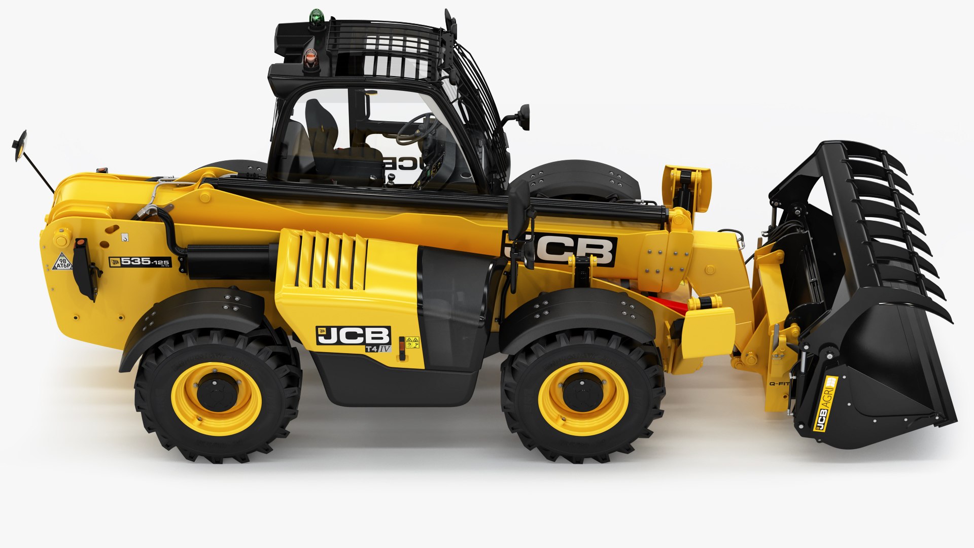 3D Telehandler JCB 535-125 Loader Grapple - TurboSquid 2039124