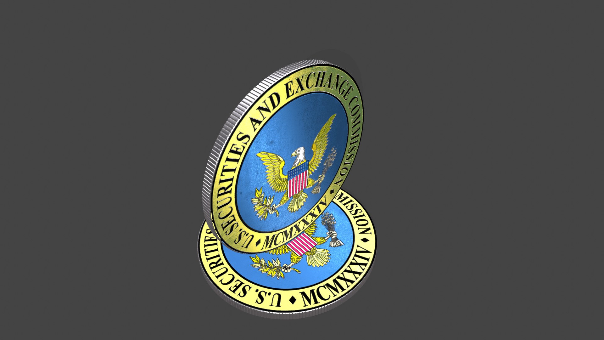 Coin sec securities exchange 3D model - TurboSquid 1699788