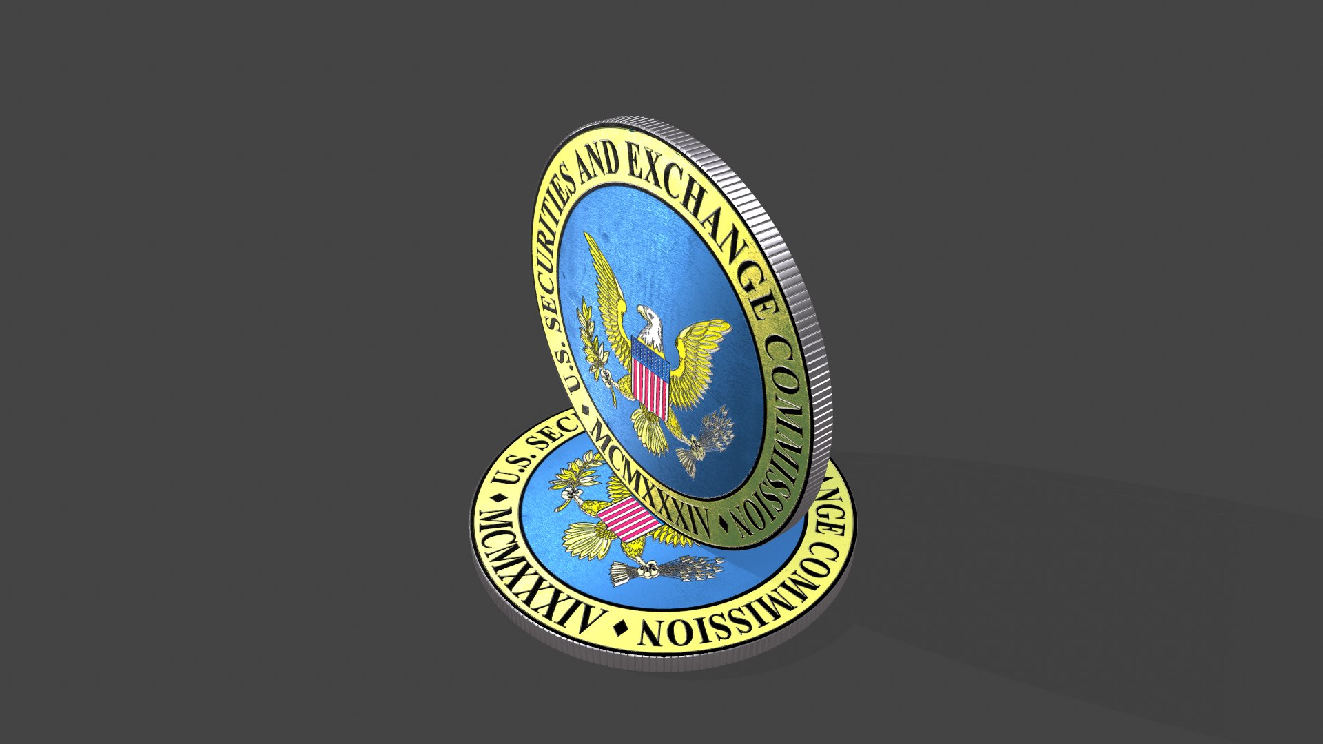 Coin sec securities exchange 3D model - TurboSquid 1699788