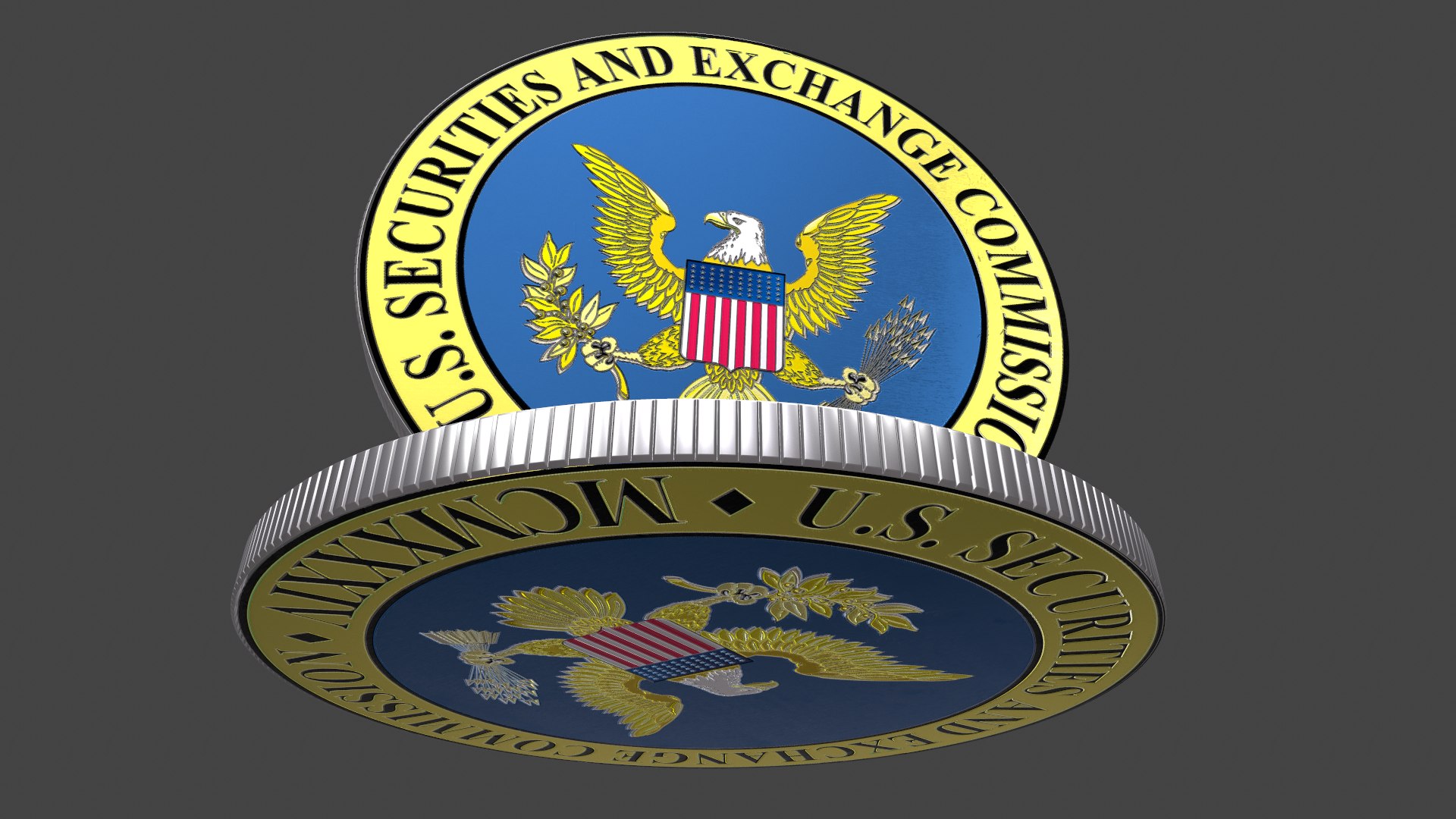 Coin sec securities exchange 3D model - TurboSquid 1699788