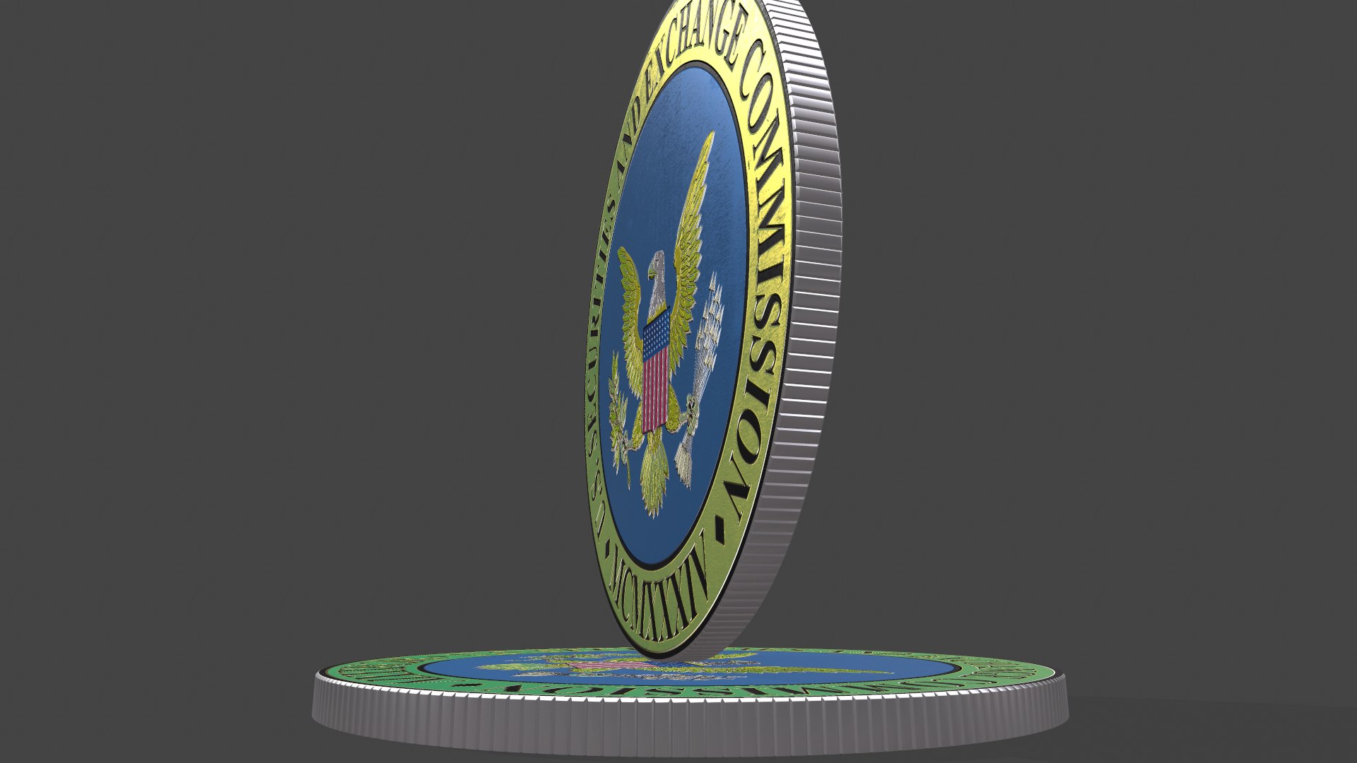 Coin sec securities exchange 3D model - TurboSquid 1699788