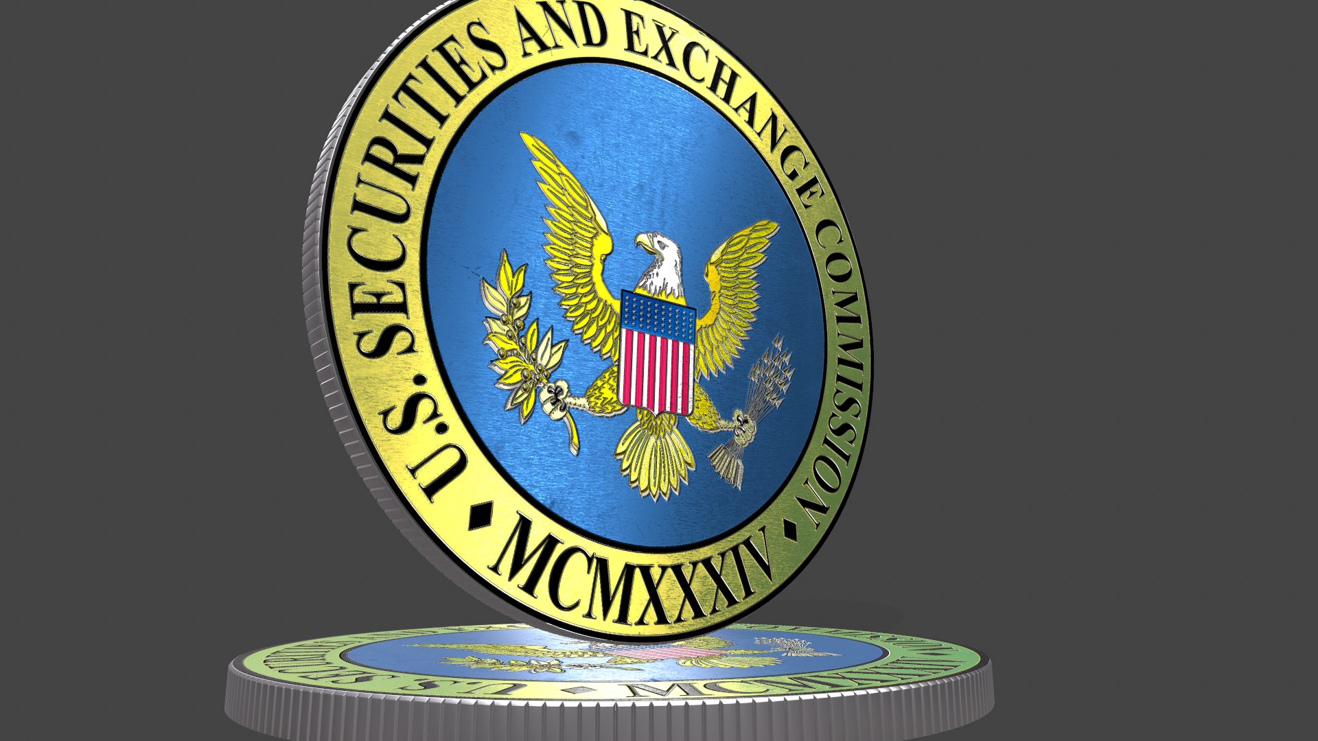 Coin sec securities exchange 3D model - TurboSquid 1699788