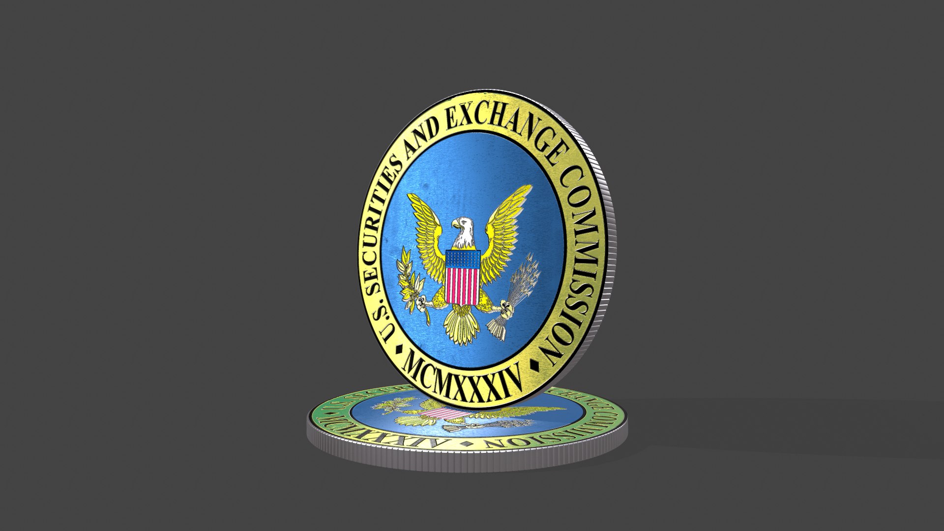 Coin sec securities exchange 3D model - TurboSquid 1699788