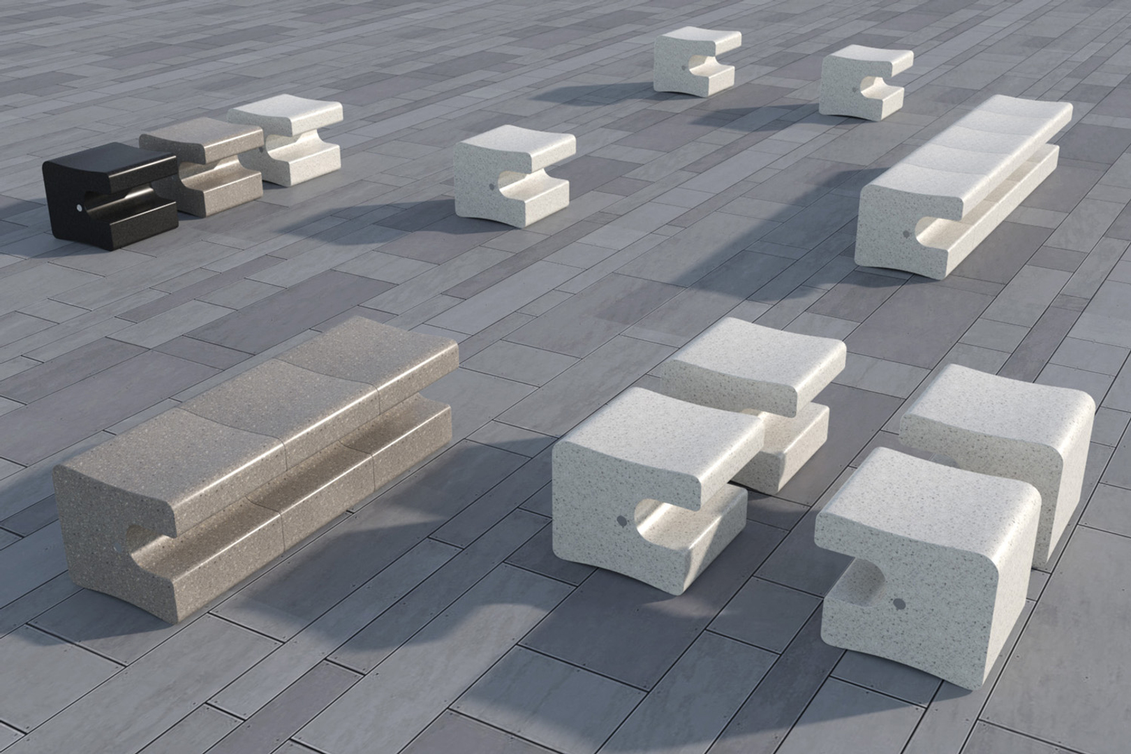 3D urban elements model - TurboSquid 1310953