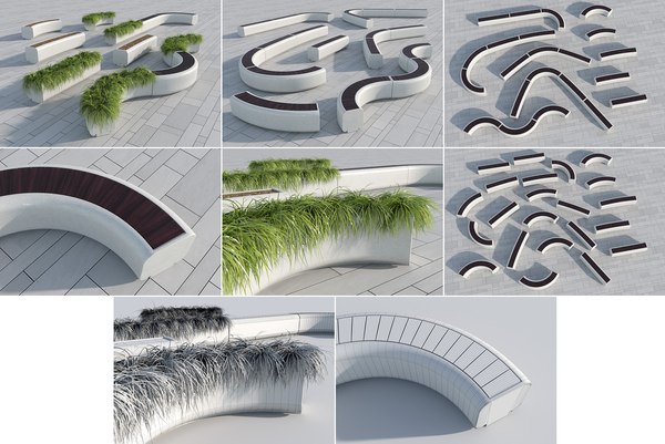 3D urban elements model - TurboSquid 1310953