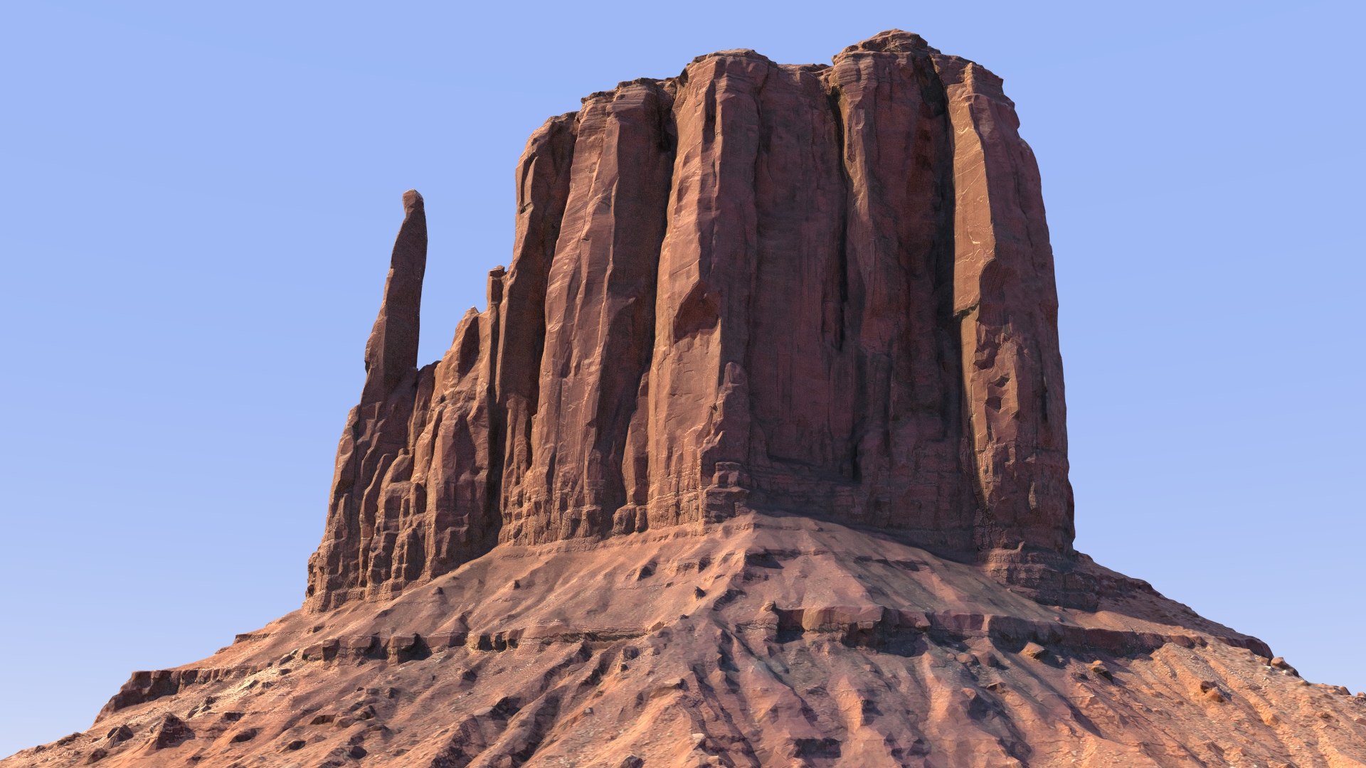 Monument Valley Sandstone Cliff 3D - TurboSquid 2036831