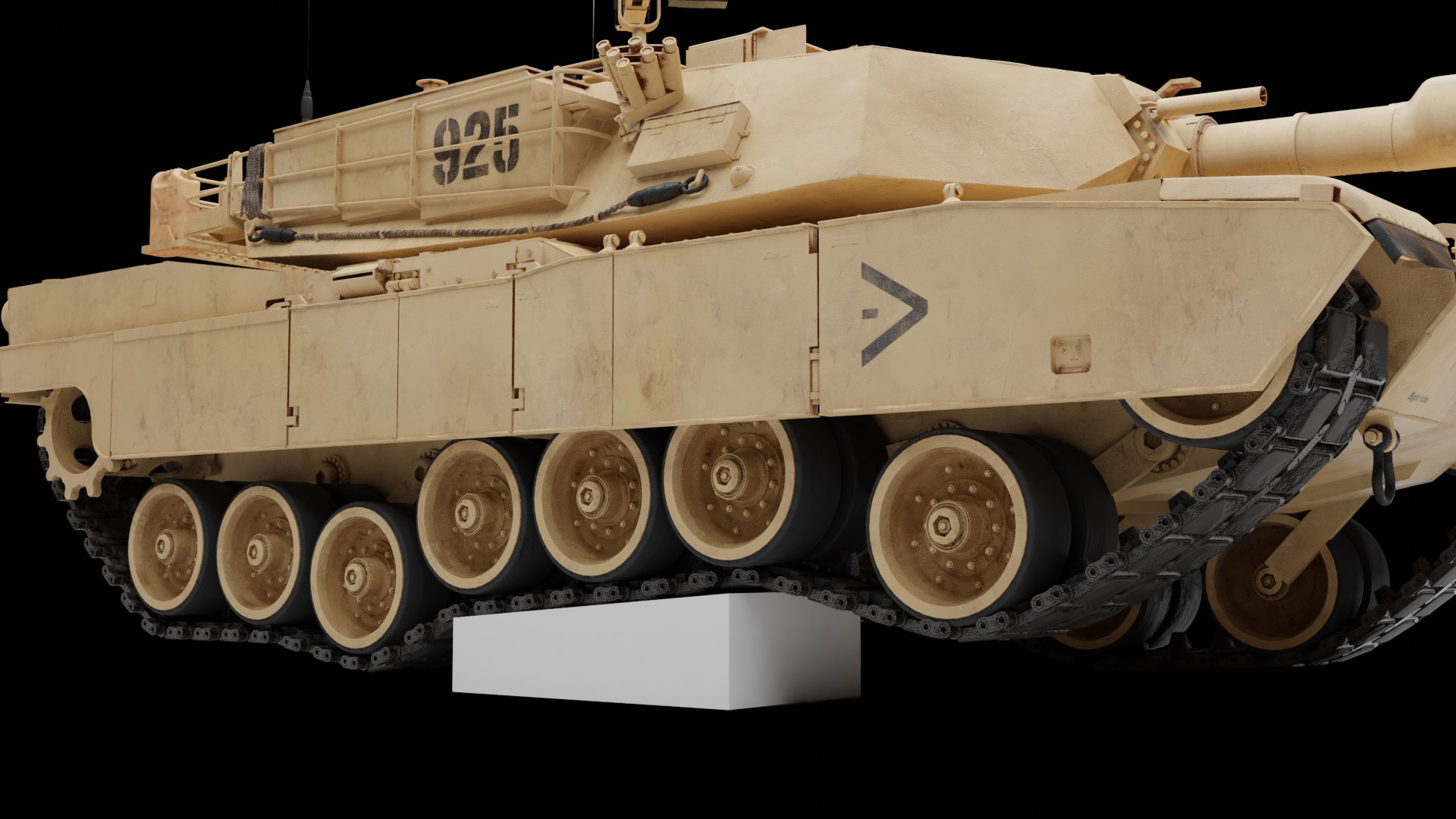 3D Model M1 Abrams Tank Blender - TurboSquid 1528339