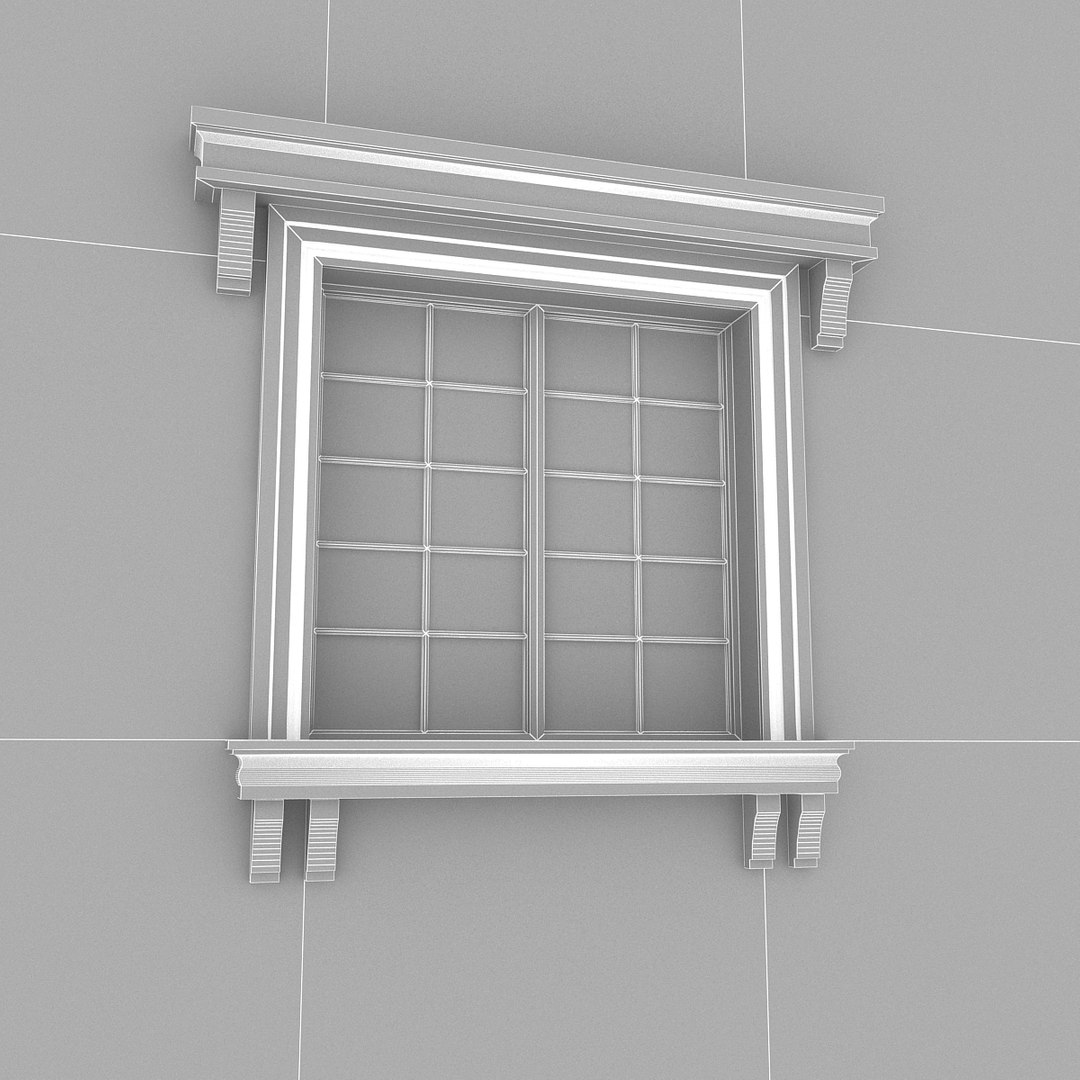 3D window frame model - TurboSquid 1446276