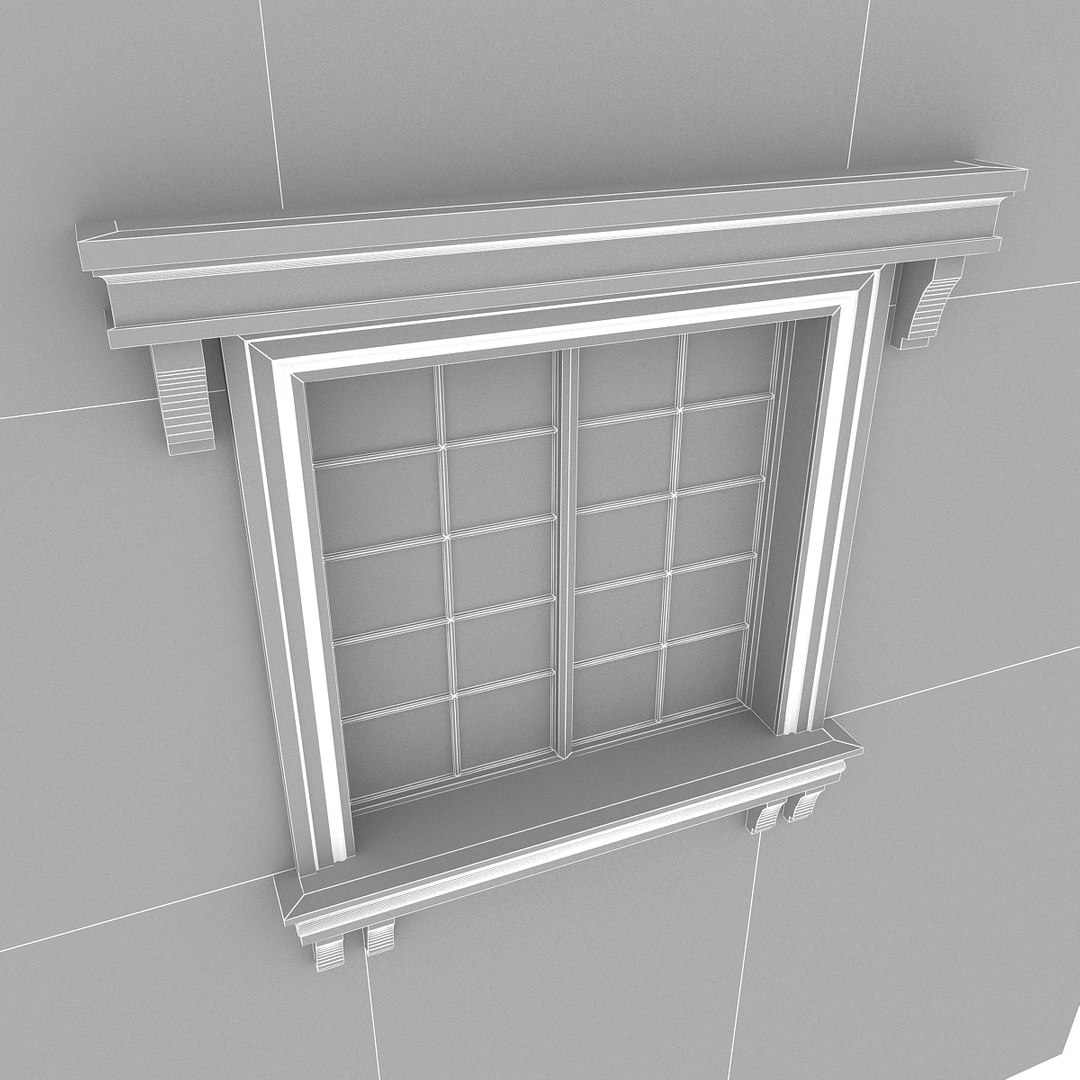 3D window frame model - TurboSquid 1446276