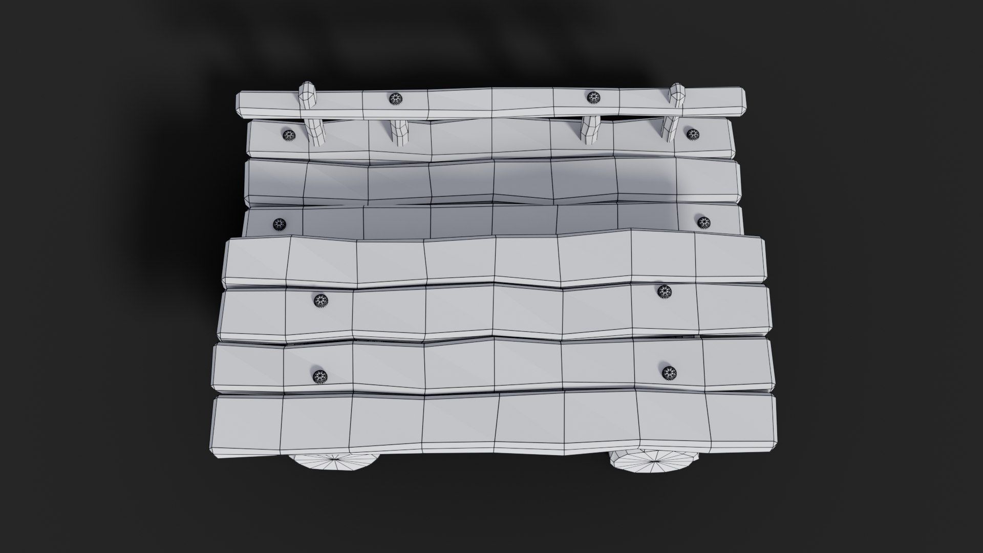 3D STYLIZED WOODEN TABLE WITH BENCH - TurboSquid 1969990