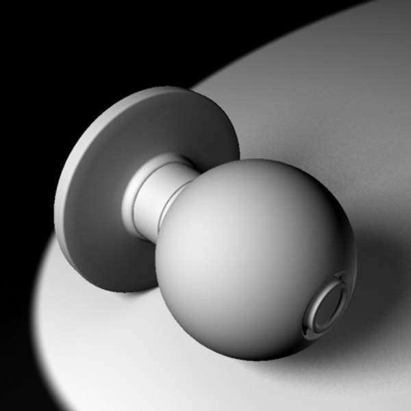 3d doorknob knob model