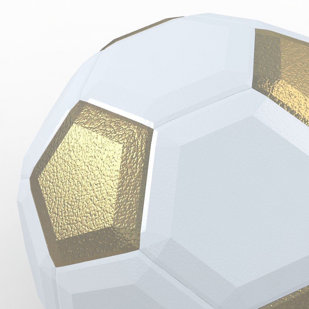 3d Soccer Ball White Model