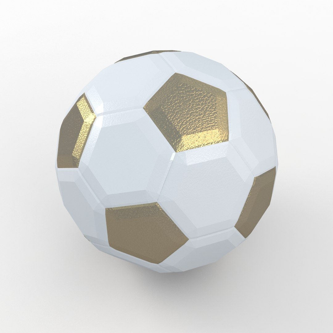 3d Soccer Ball White Model