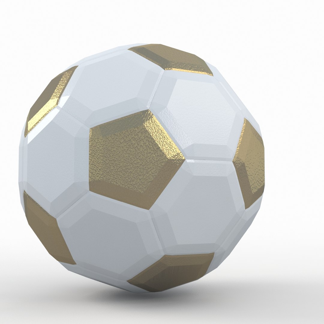 3d Soccer Ball White Model