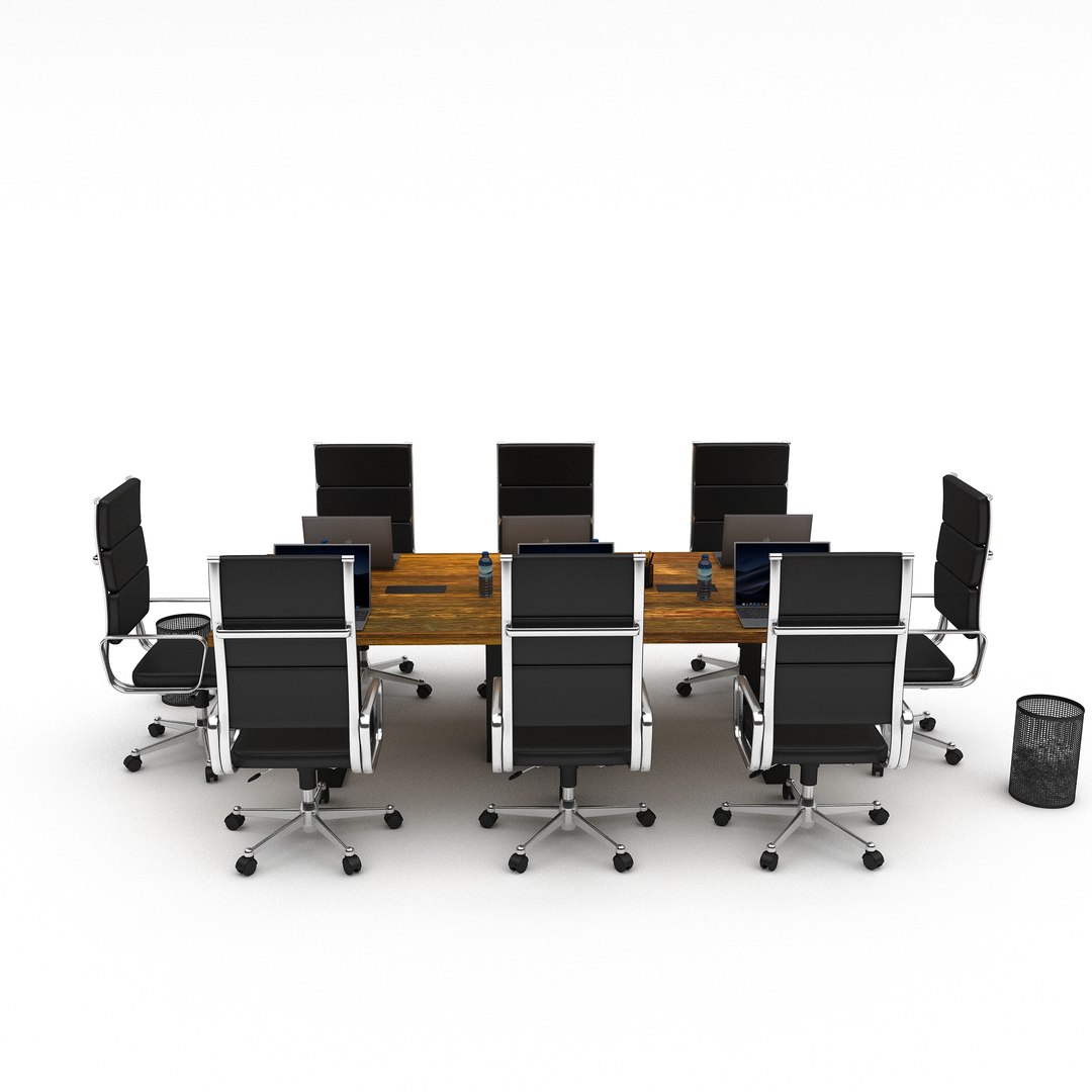 3D office work and meeting table 06 - TurboSquid 2006819