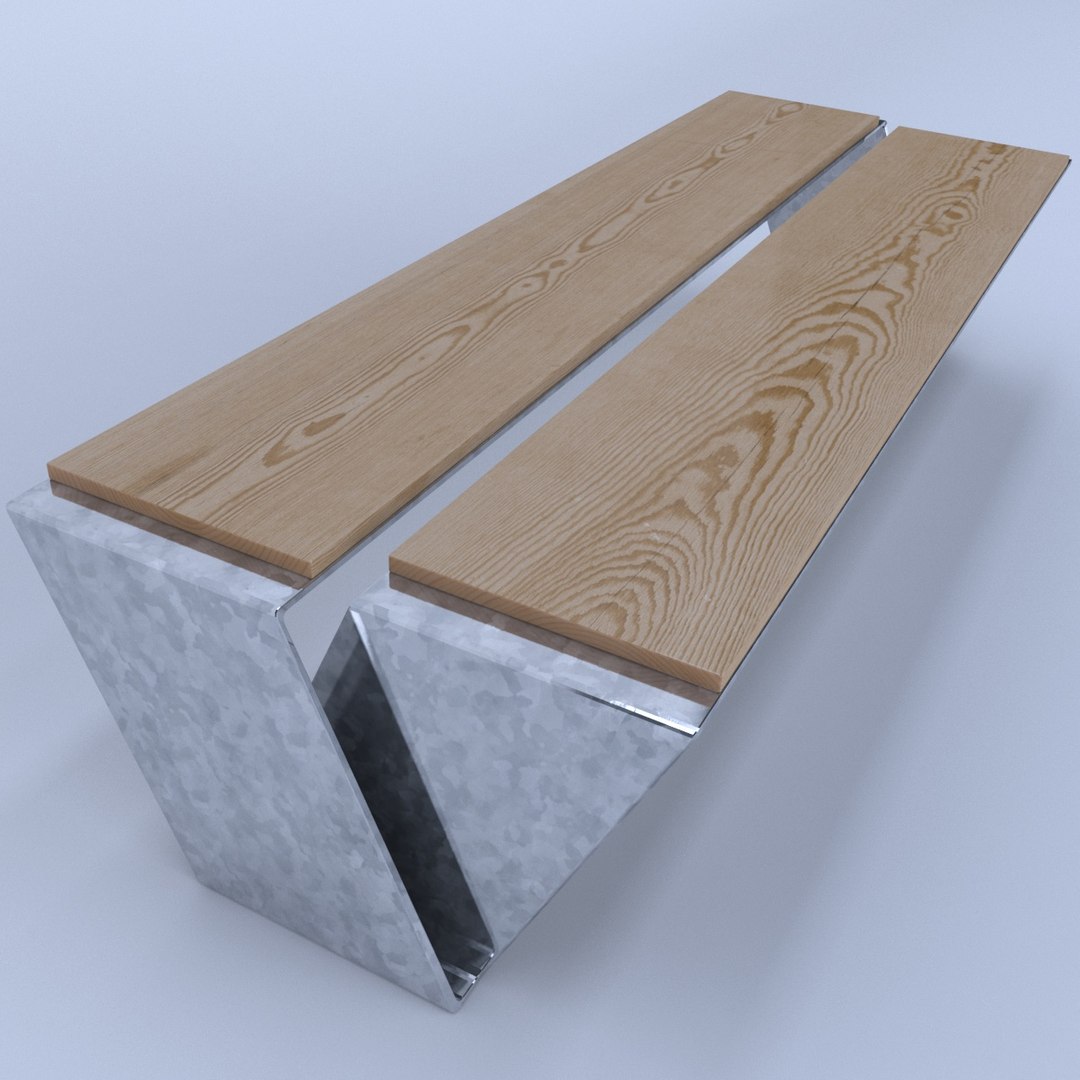 3D modern bench - TurboSquid 1300887