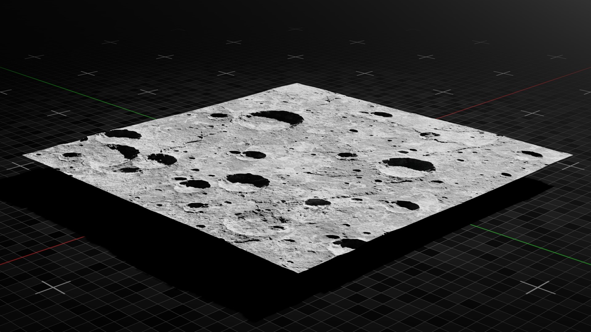 3D Moon Terrain Flat 2 Model - TurboSquid 2169711
