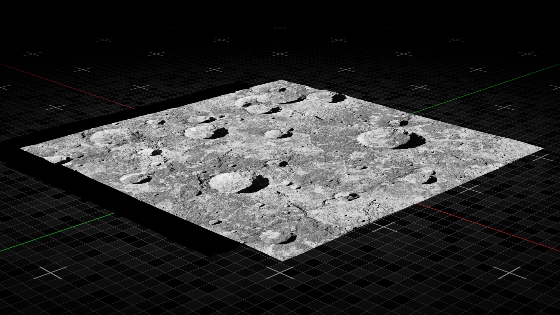 3D Moon Terrain Flat 2 Model - TurboSquid 2169711