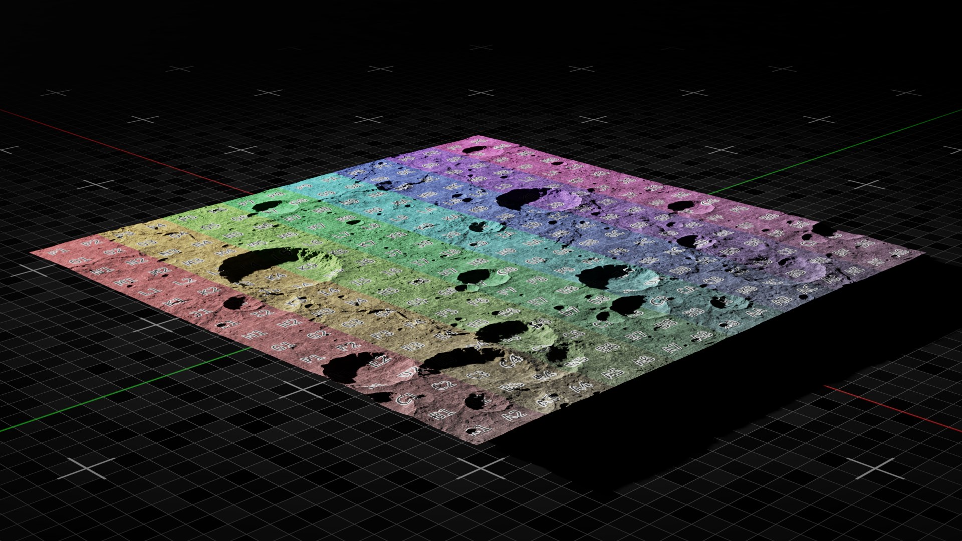 3D Moon Terrain Flat 2 Model - TurboSquid 2169711