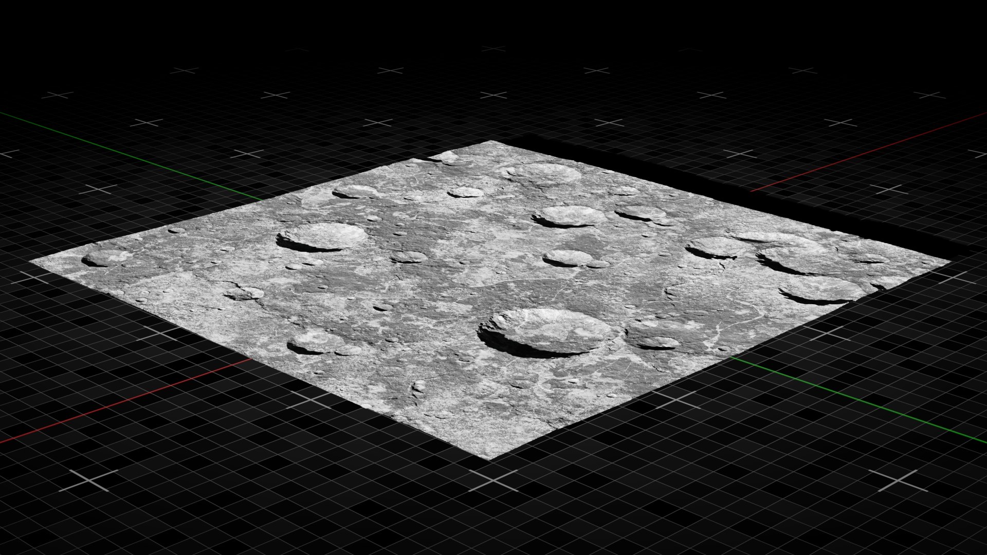 3D Moon Terrain Flat 2 Model - TurboSquid 2169711