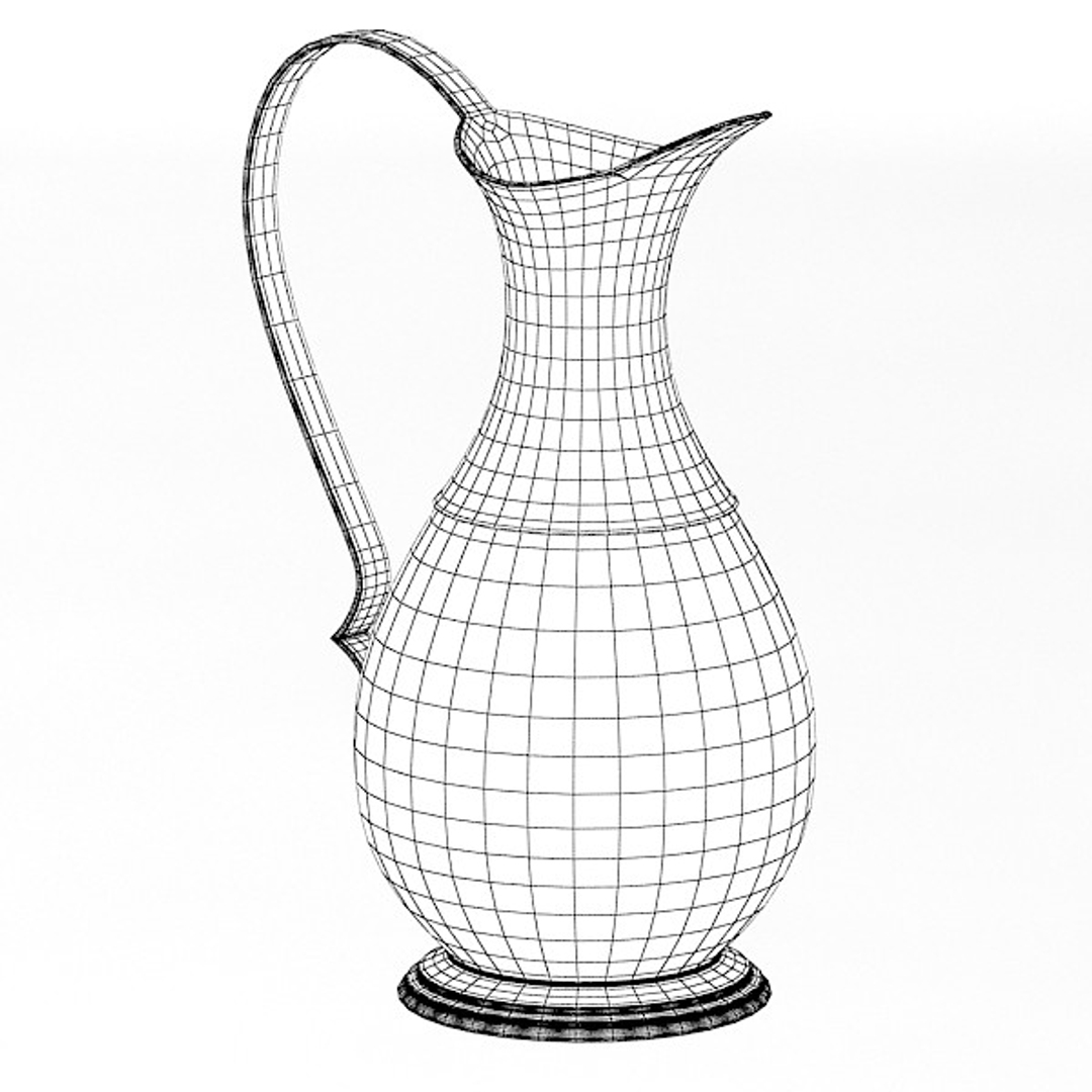 3d match pitcher handle model