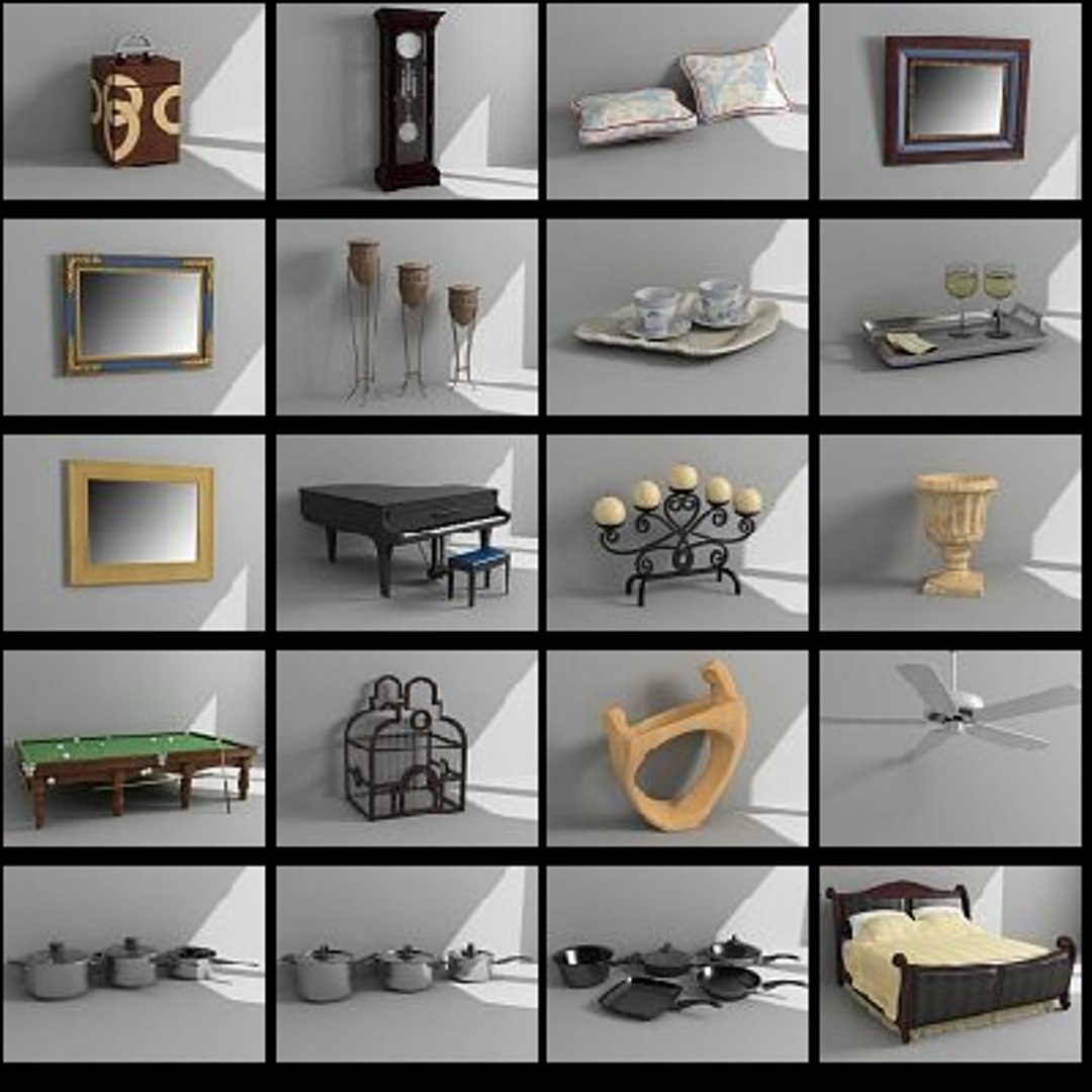 Furniture Modeled Max