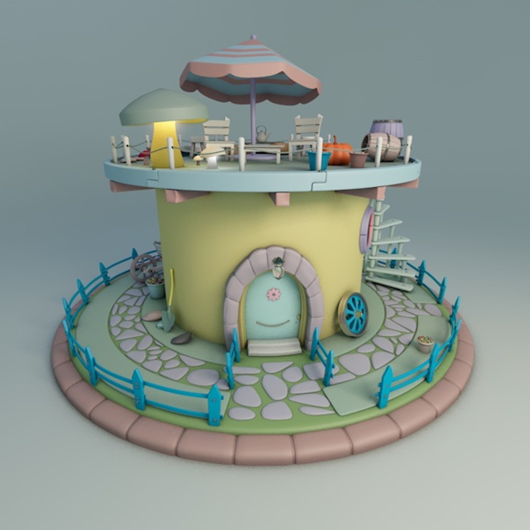 3D Model Fictional Home - TurboSquid 1489500