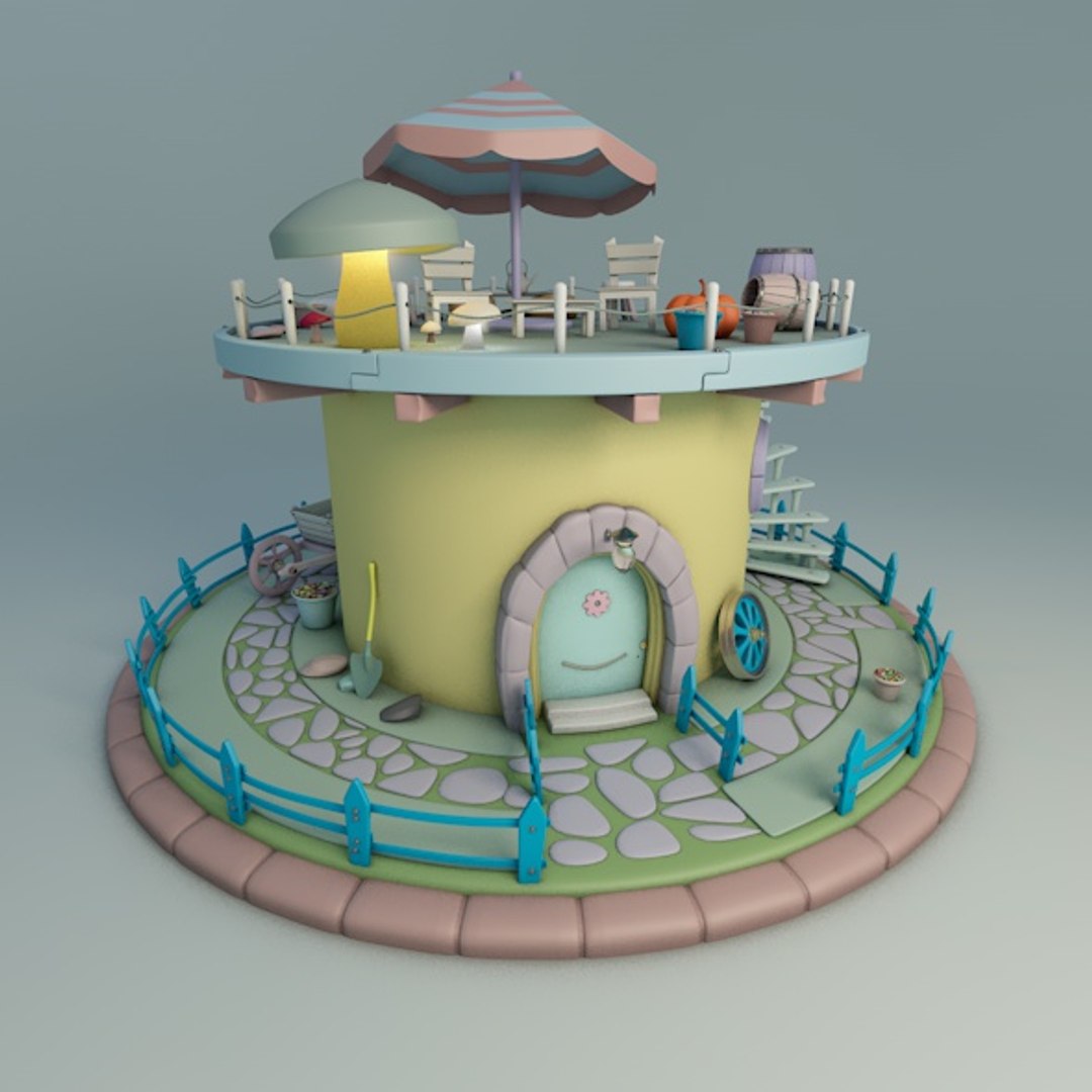 3D Model Fictional Home - TurboSquid 1489500
