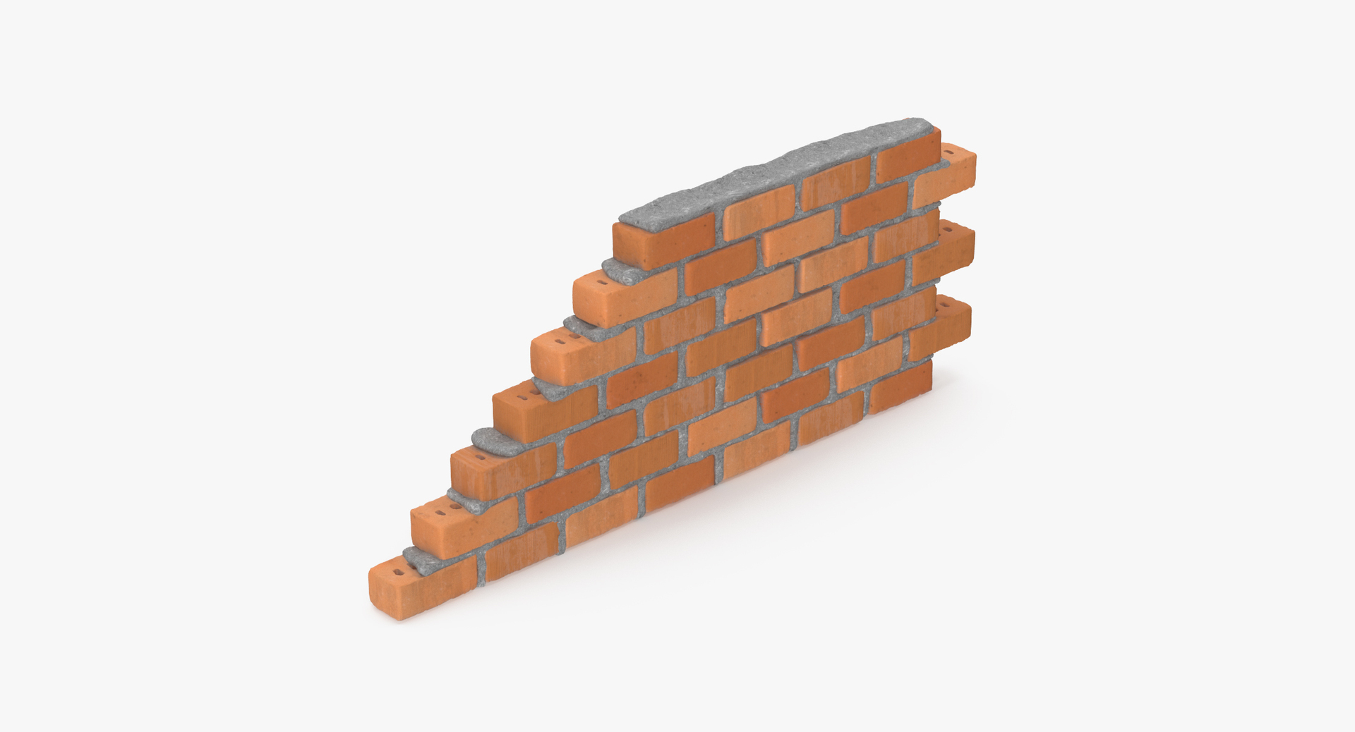3d Model Brick Section 01