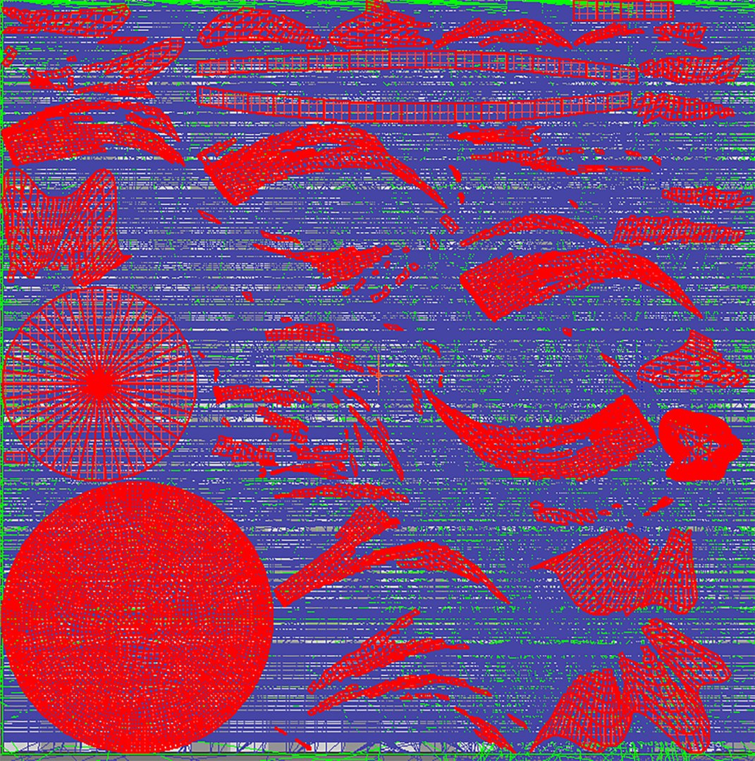 3D Flowerbed Bouquet Oleander Bush Shrub Plant With Lilac Flowers In A ...