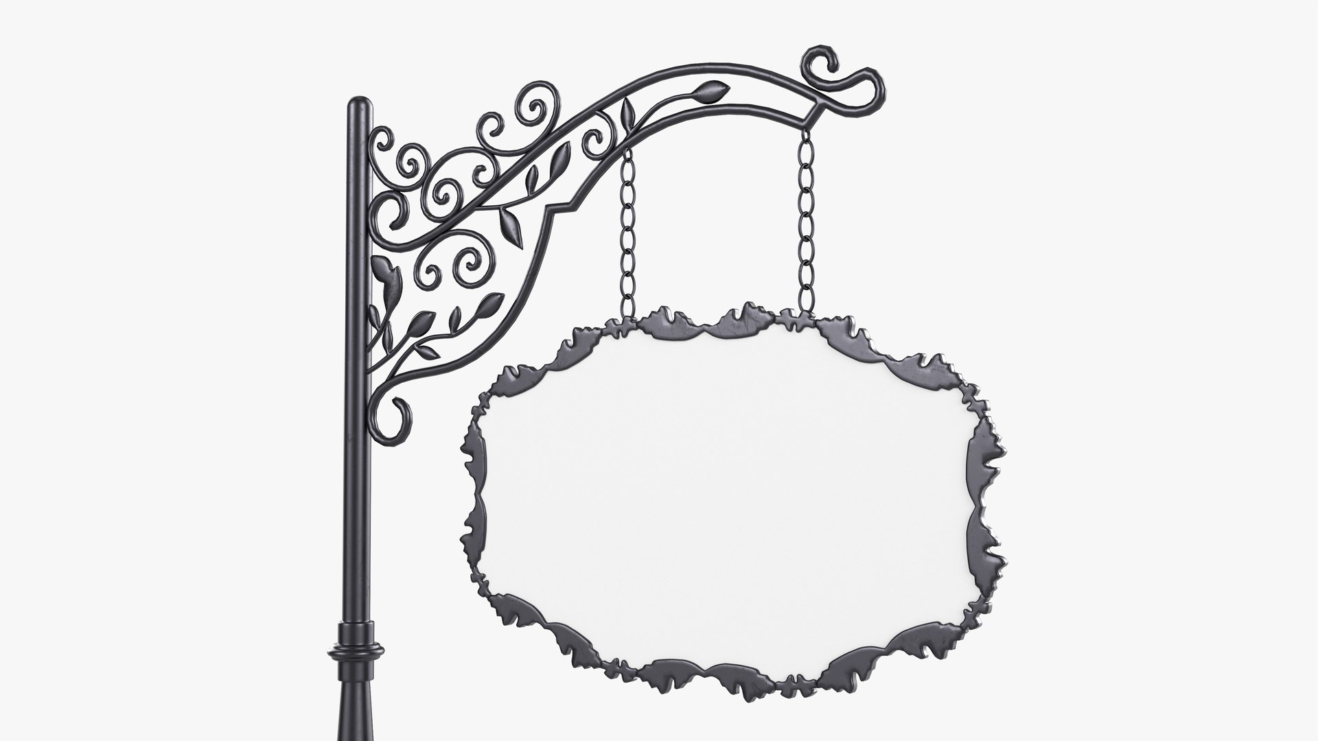 3D Forged Column With Hanging Board 06 Model - TurboSquid 1801223