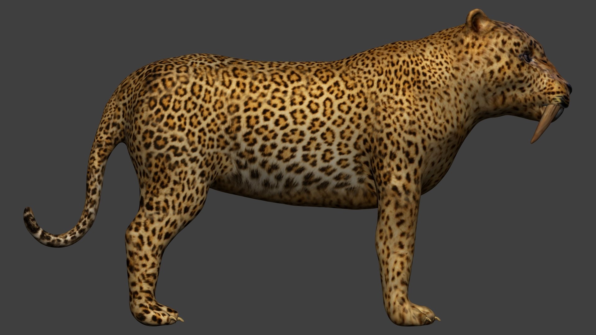 Fully Rigged Smilodon 3D Model - TurboSquid 1692456