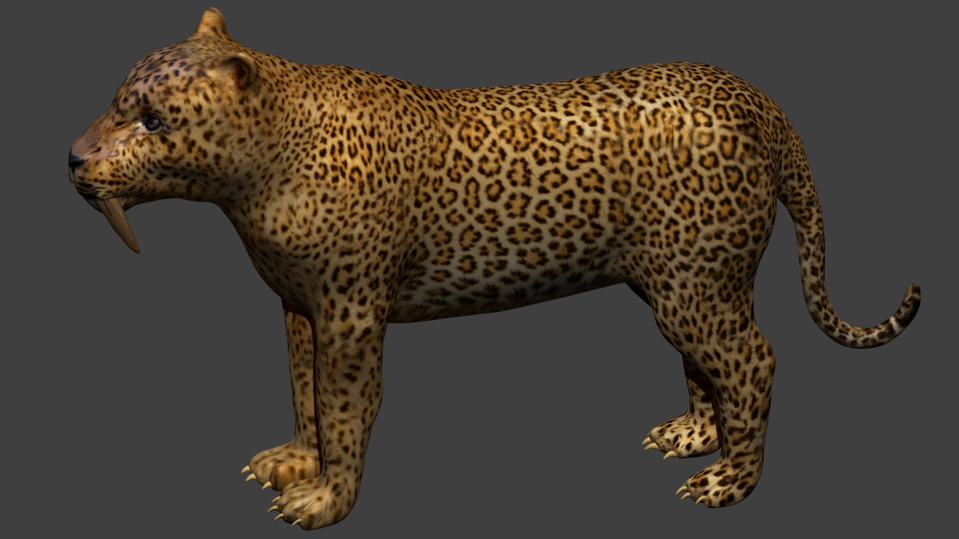 Fully Rigged Smilodon 3D Model - TurboSquid 1692456