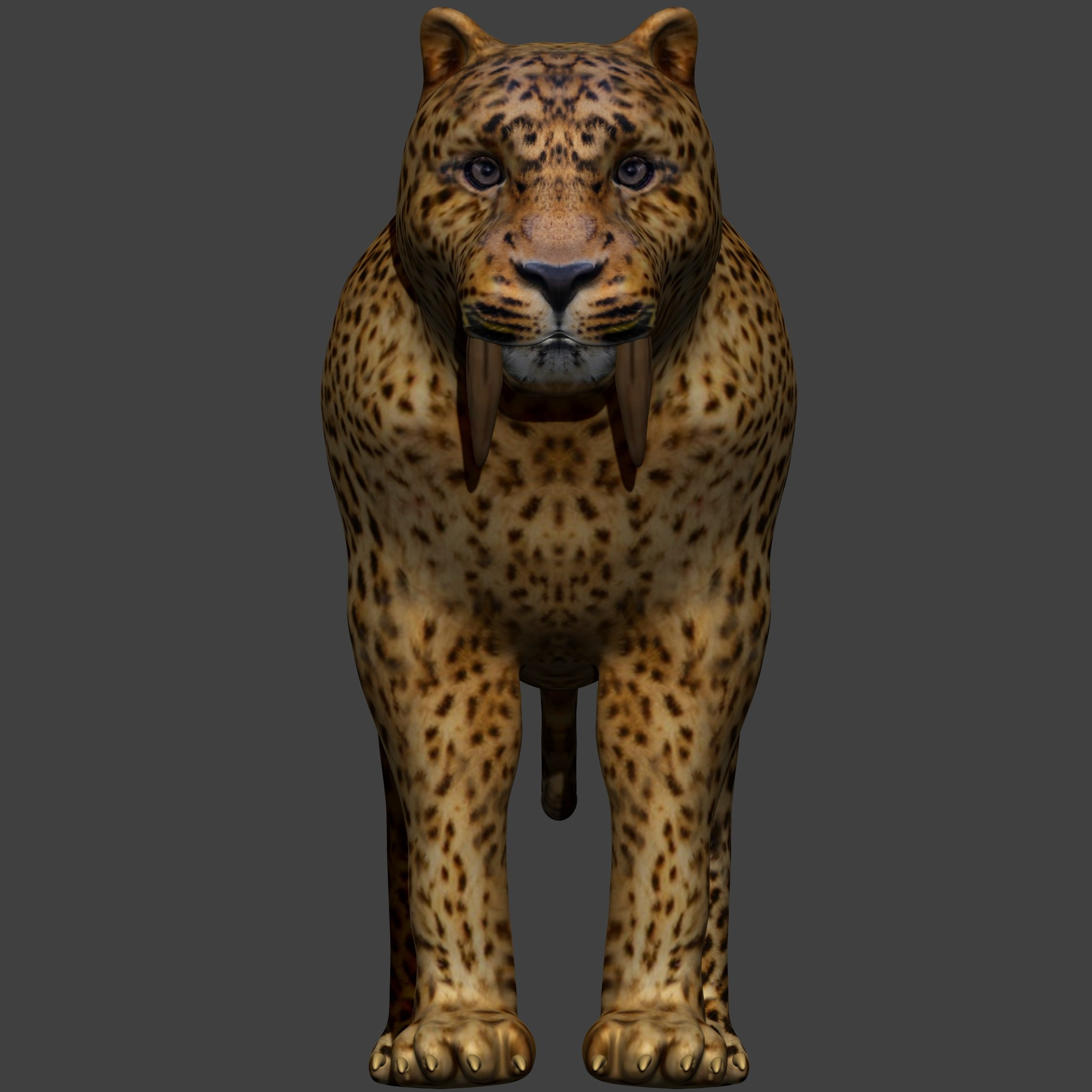 Fully rigged smilodon 3D model - TurboSquid 1692456