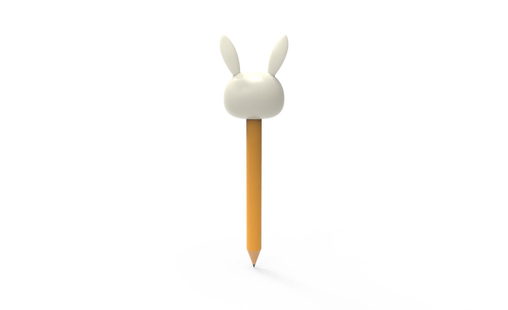 3D Pencil Rabbit School Supplies V001 Model - TurboSquid 2169444