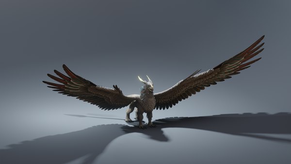 3D Gryphon - rigged and photorealistic - TurboSquid 2047207