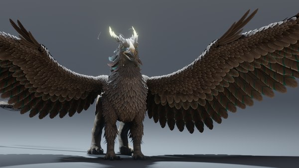 3D Gryphon - rigged and photorealistic - TurboSquid 2047207