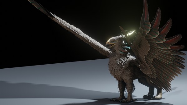 3D Gryphon - rigged and photorealistic - TurboSquid 2047207