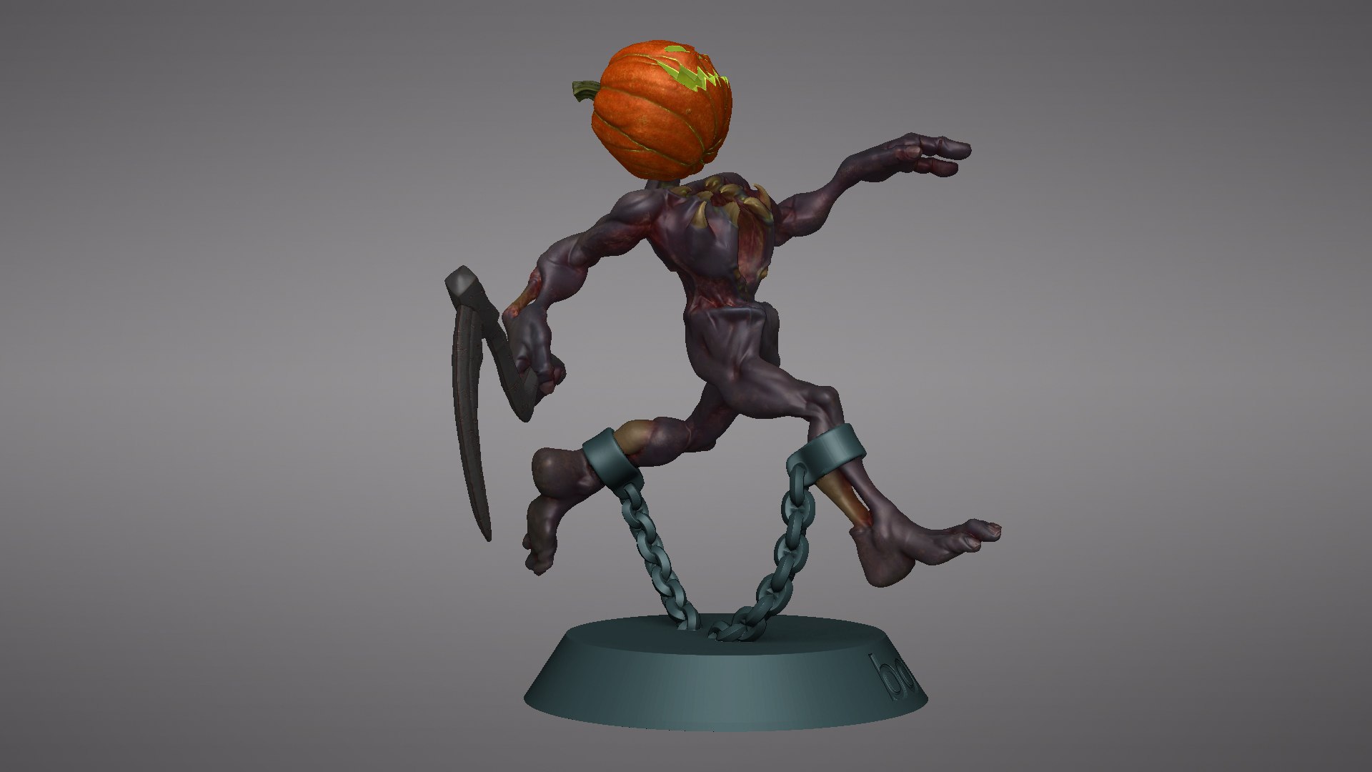 Pumpkin Undead Pose 09 3D Print STL 3D Model - TurboSquid 1969642