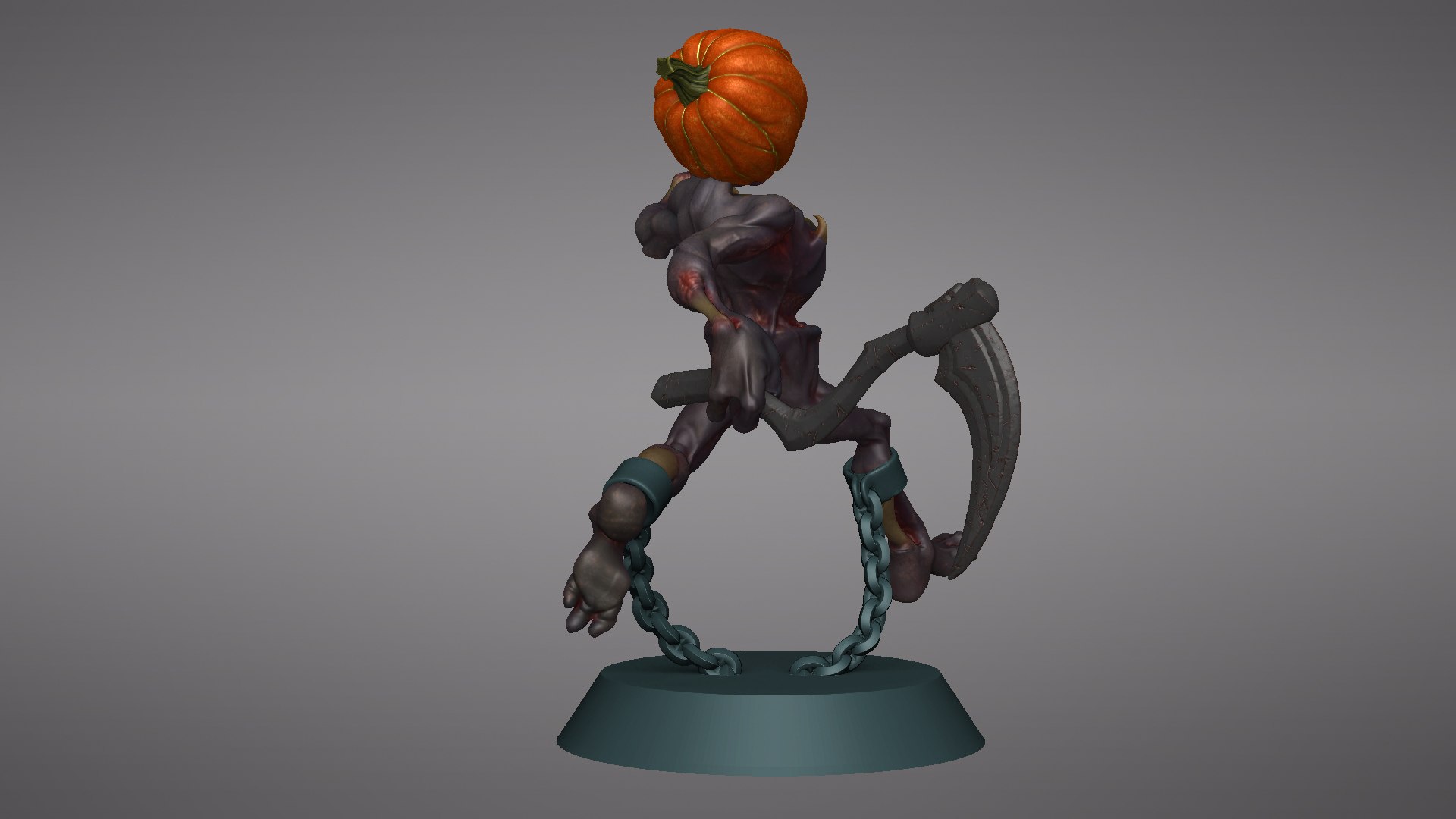 Pumpkin Undead Pose 09 3D Print STL 3D Model - TurboSquid 1969642